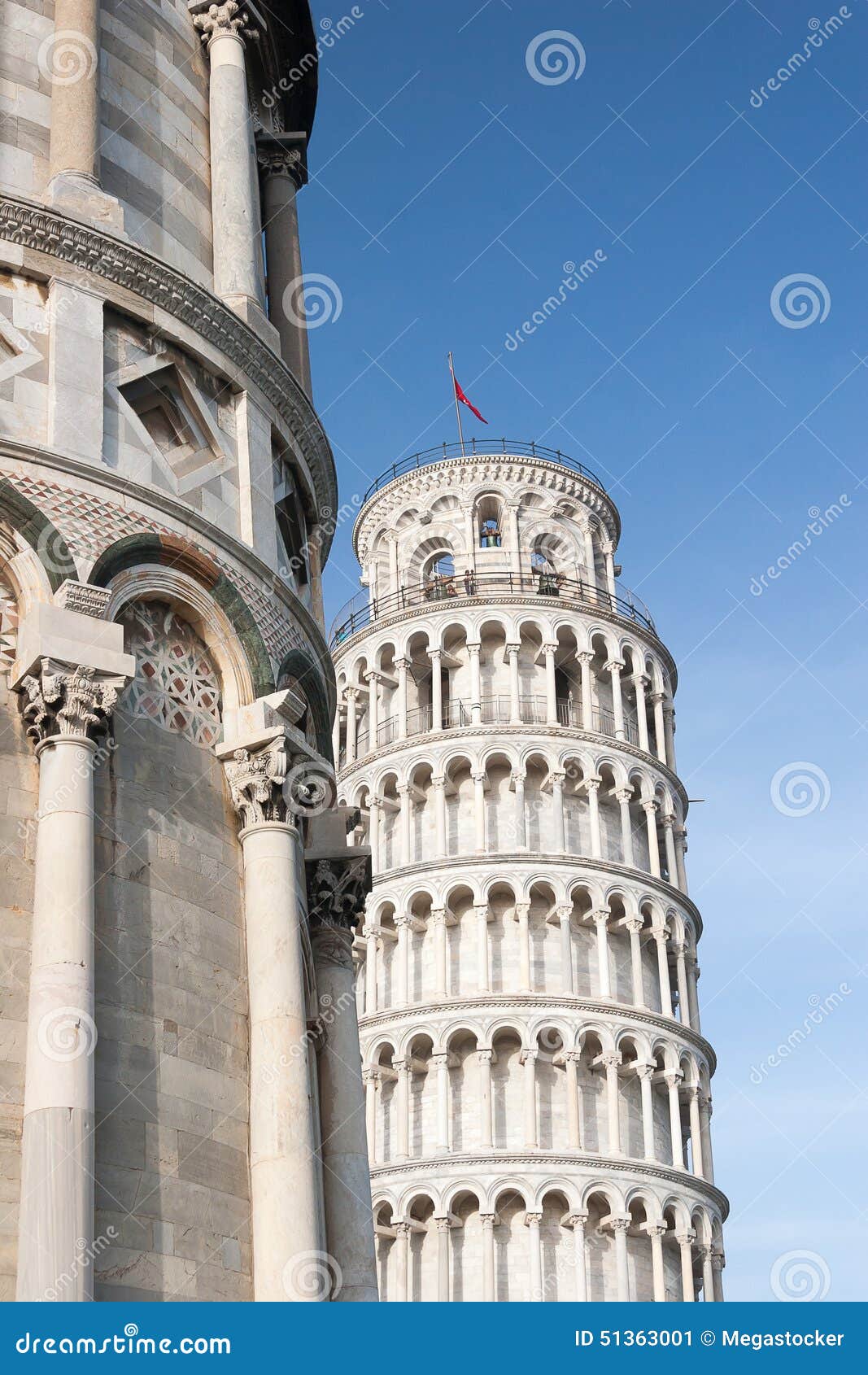 Pisa Tower stock image. Image of stone, falling, square - 51363001