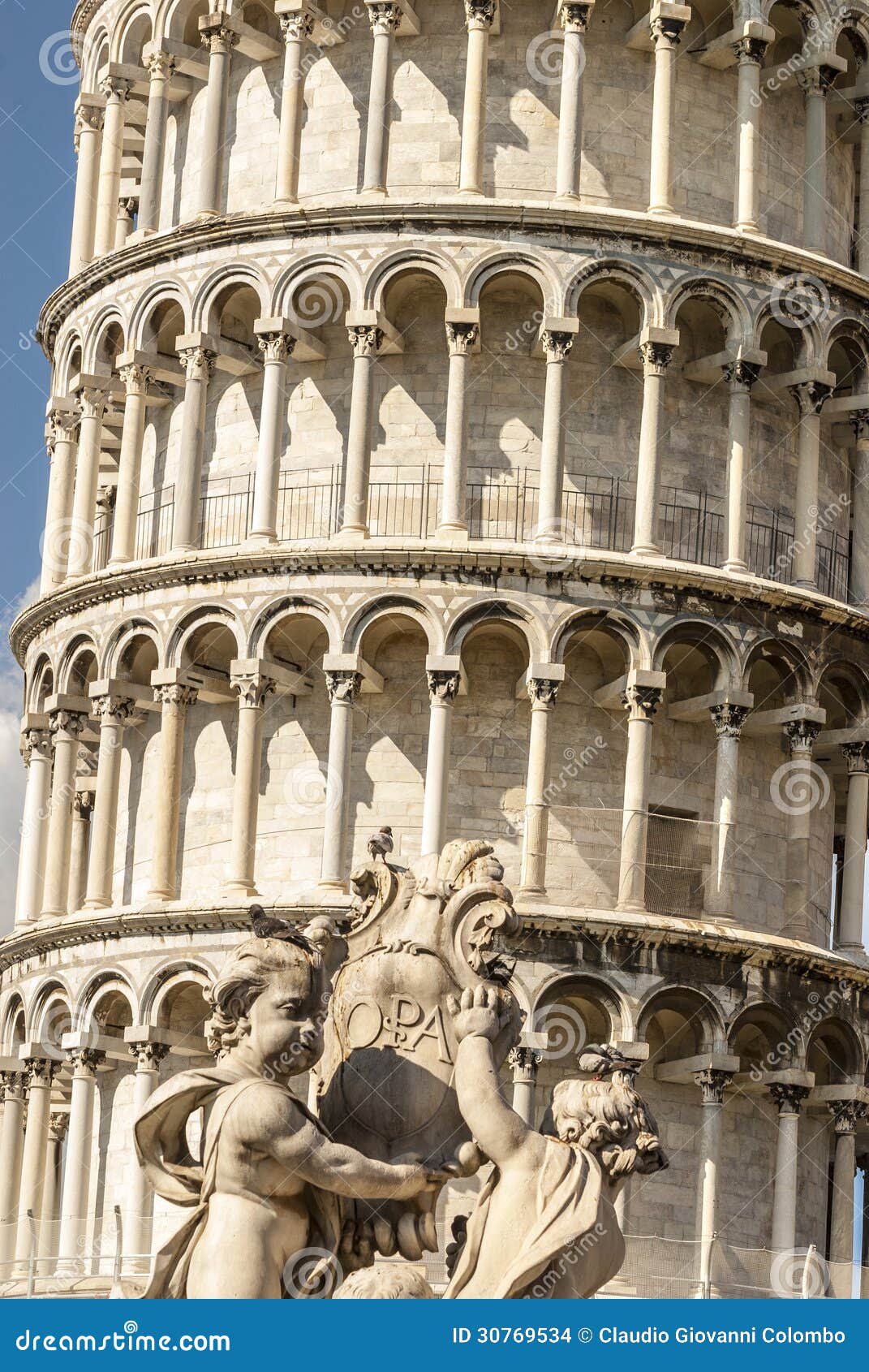 Pisa (Tuscany) - the Bending Tower Stock Photo - Image of white ...