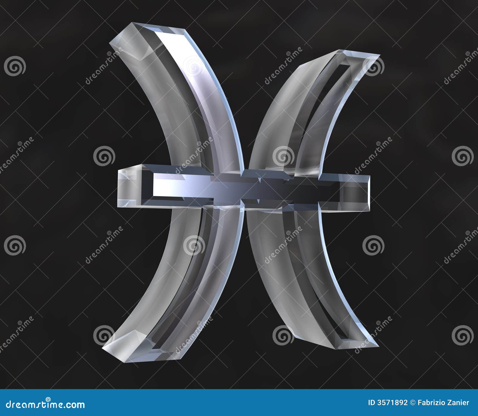 Pisces astrology symbol stock illustration. Illustration of symbol ...