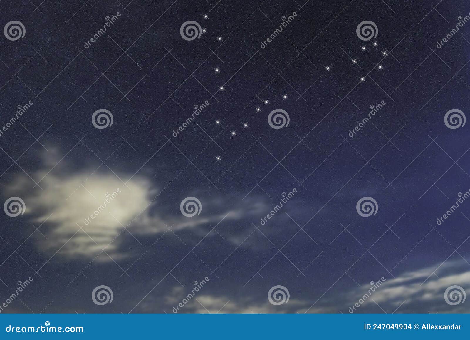 Pisces Constellation Fish Constellation Stock Foto - Image of necropool ...