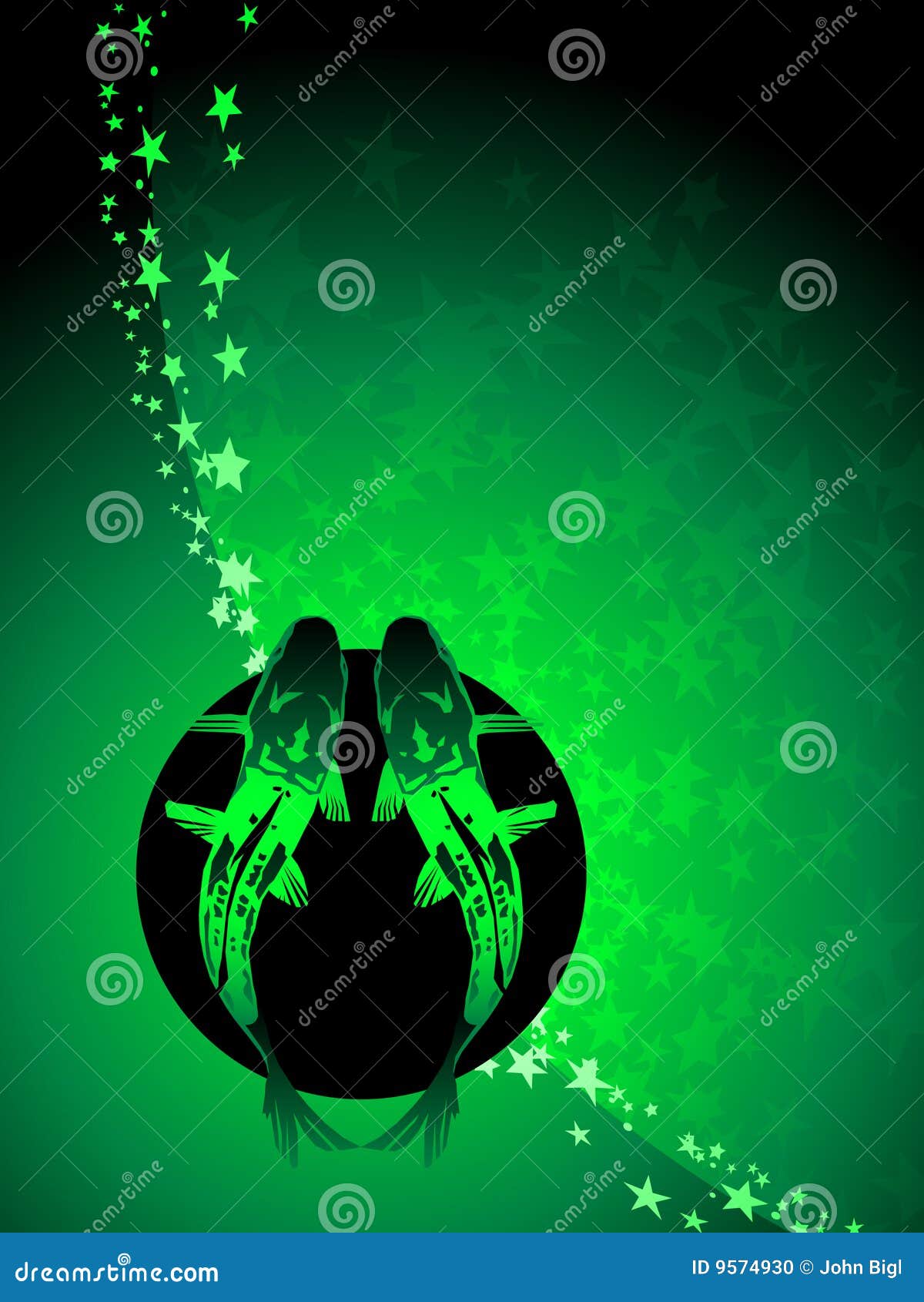 Pisces Zodiac Constellations Sign On Beautiful Starry Sky With Galaxy ...