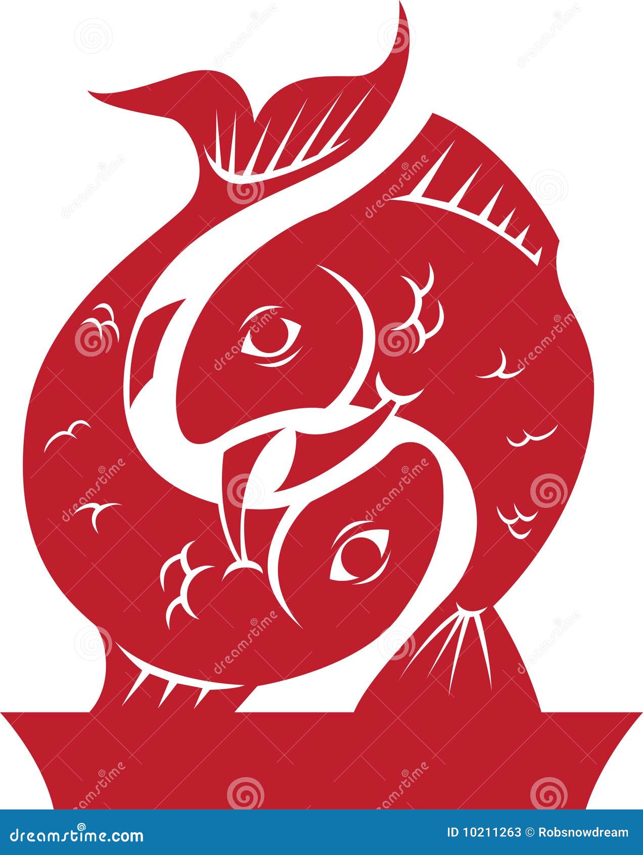 Pisces Zodiac/Horoscope Symbol Stock Vector - Illustration of zodiac ...