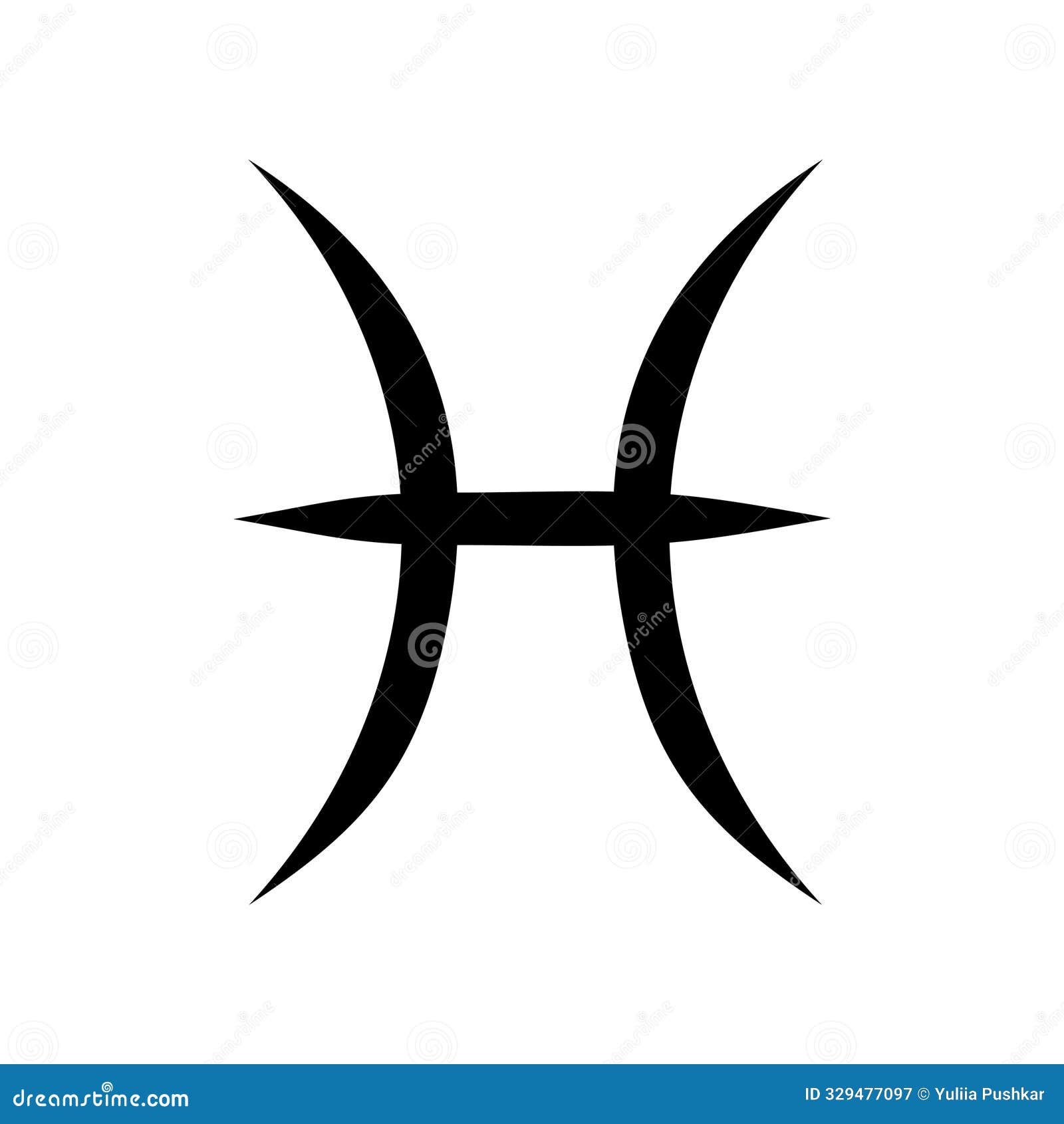 Pisces Zodiac Sign Astrology Icon With Name On Light Background, Red ...