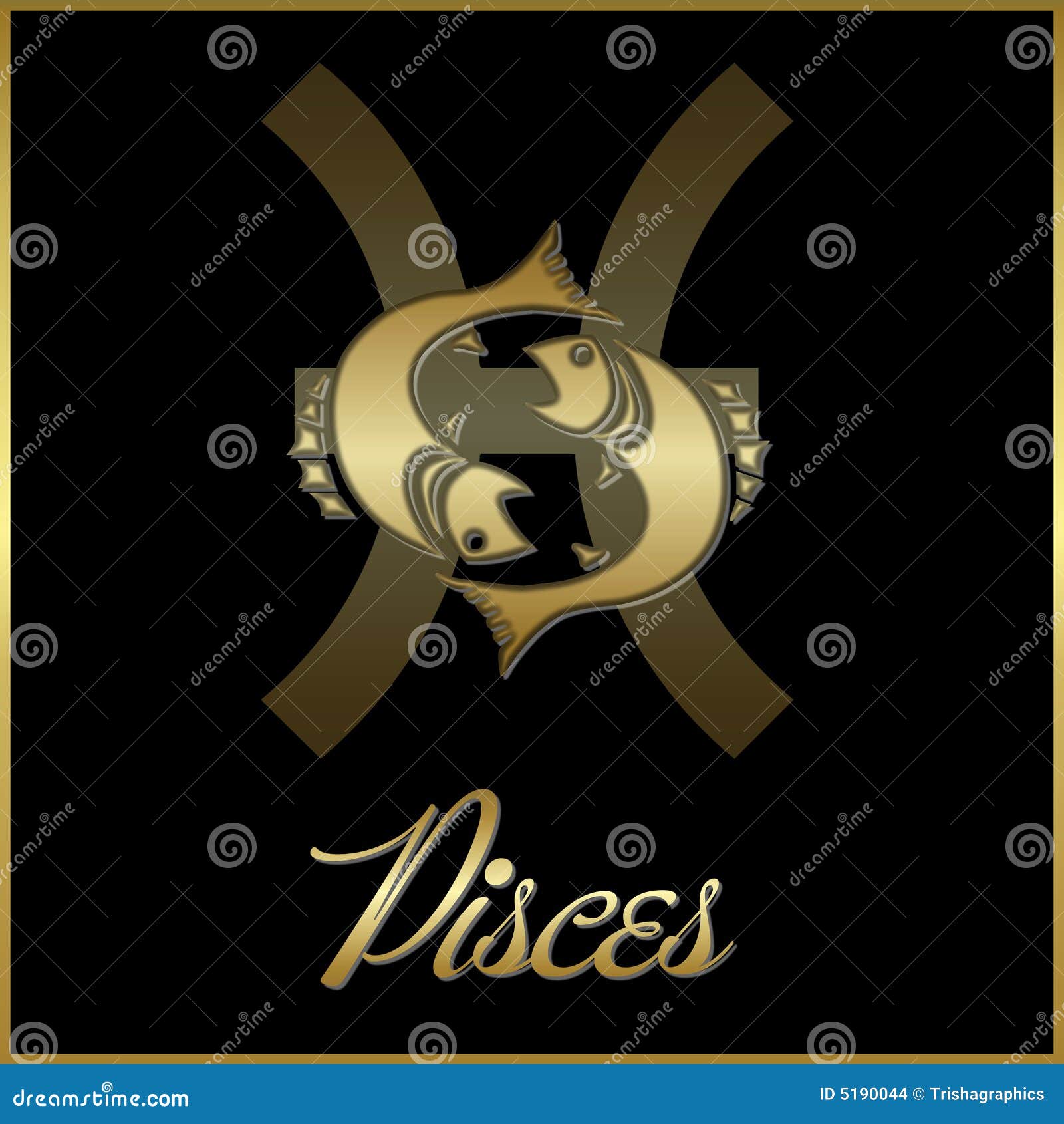 Pisces Zodiac Star Sign Stock Images - Image: 5190044