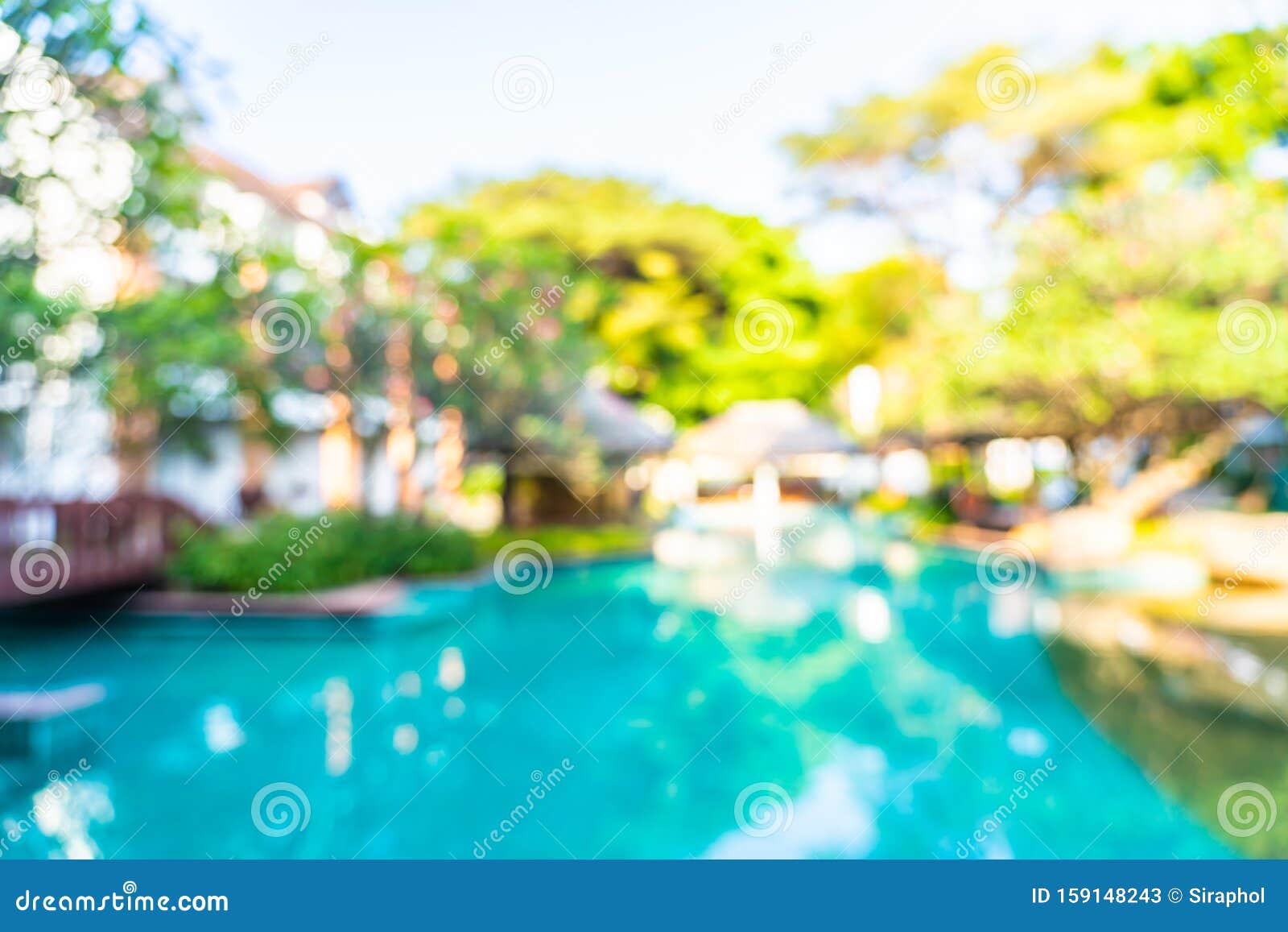 Piscina Exterior Difuminada Y Desenfocada Imagen de archivo - Imagen de ...