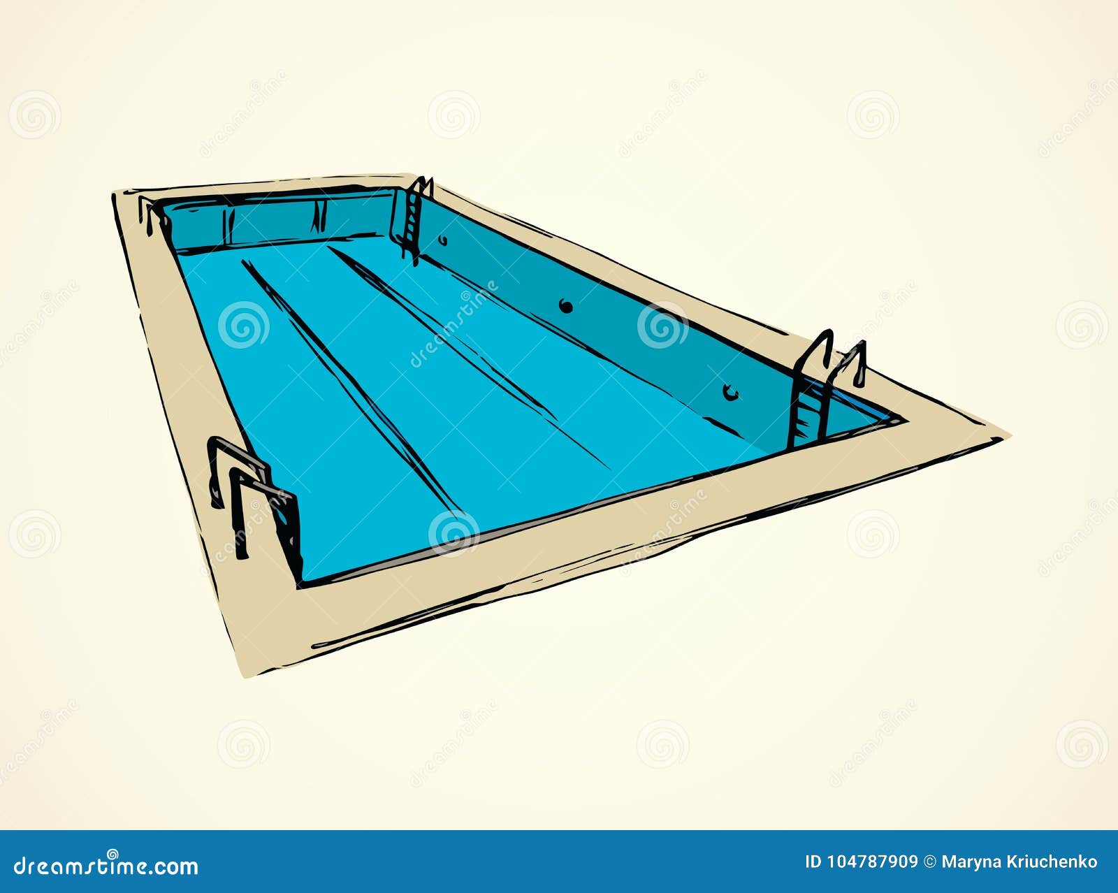 Piscina Gráfico del vector ilustración del vector. Ilustración de ...