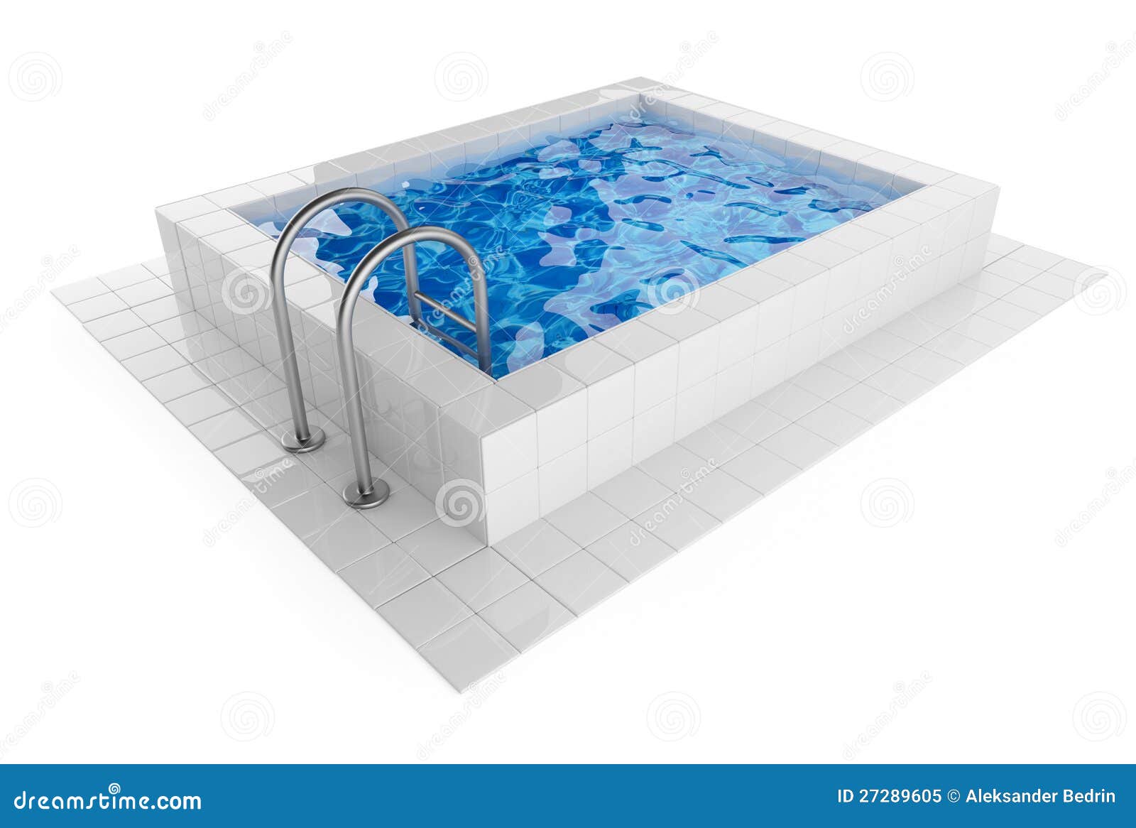 Piscine. Illustration 3D Sur Le Blanc Illustration Stock - Illustration ...