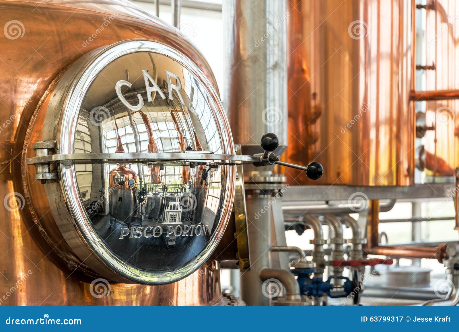 Pisco Distillery Equipment editorial photography. Image of pipe - 63799317