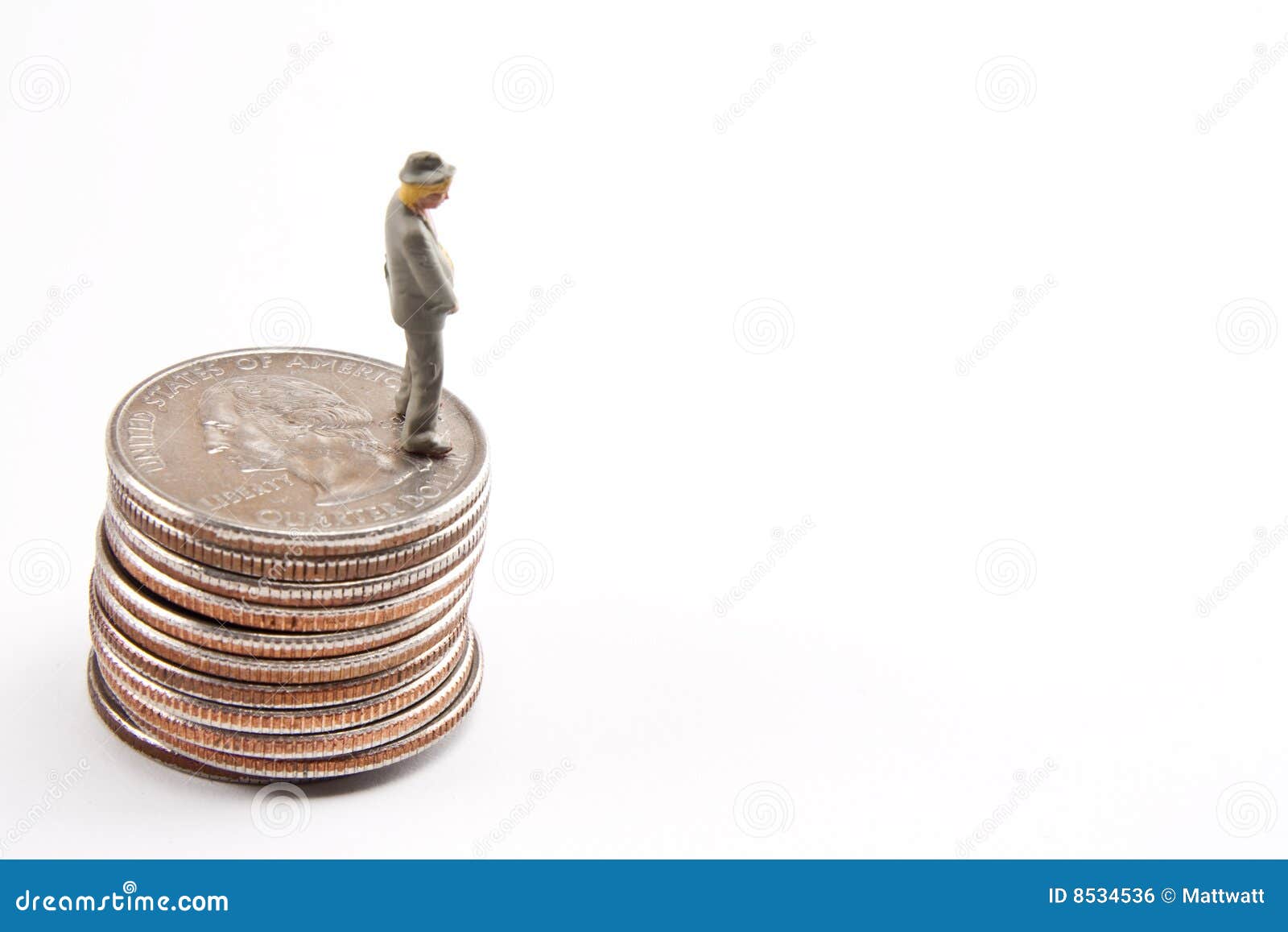 Pissant l'argent parti. photo stock. Image du luxe, quarts - 8534536