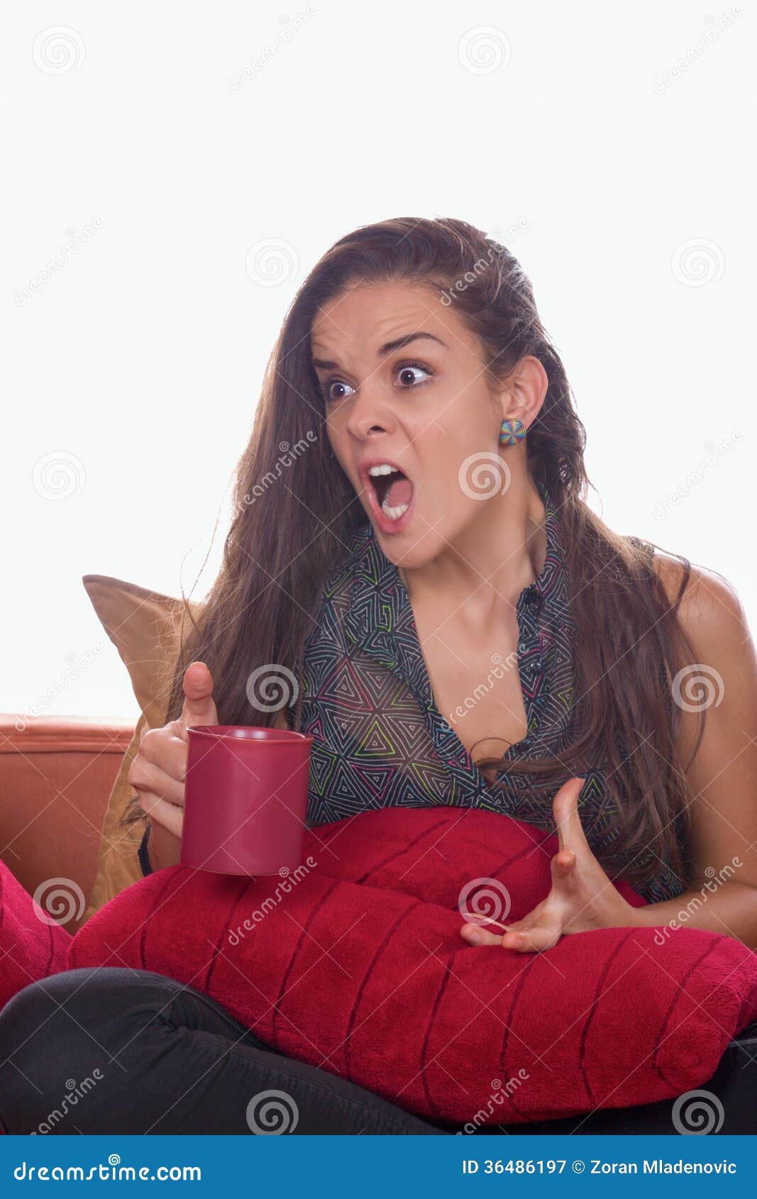 Off woman stock image. Image of aromatic, coffee, look - 36486197