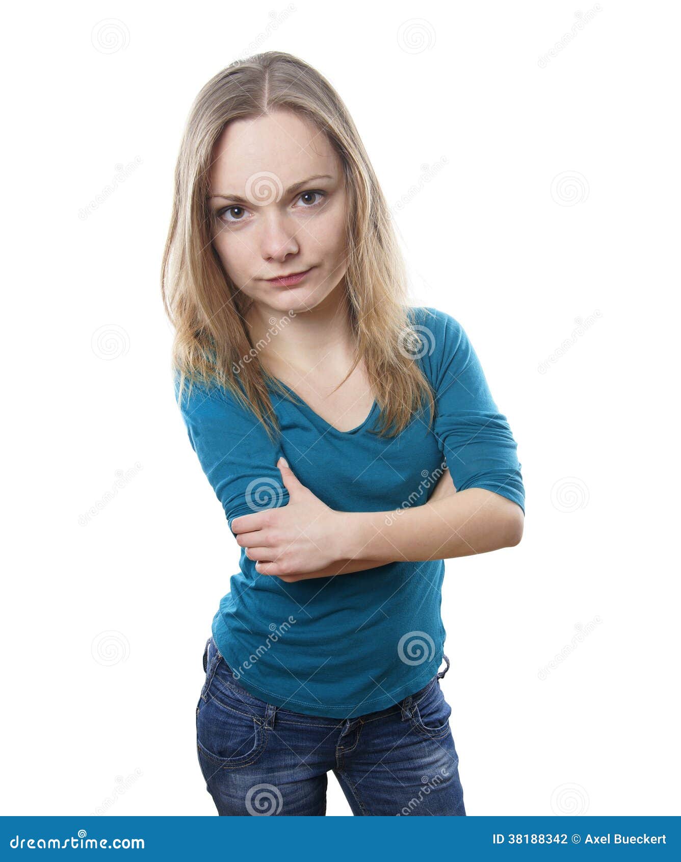 Off woman with large head stock photo. Image of comic - 38188342