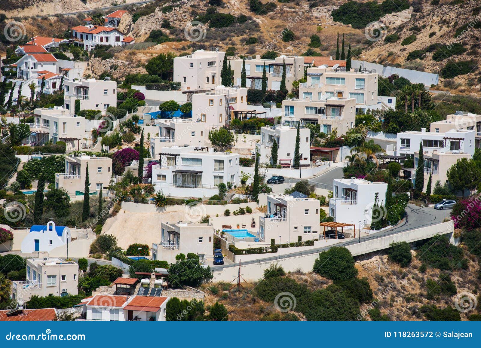 Pissouri Zatoki Wioska Cypr Fotografia Editorial - Obraz złożonej z ...