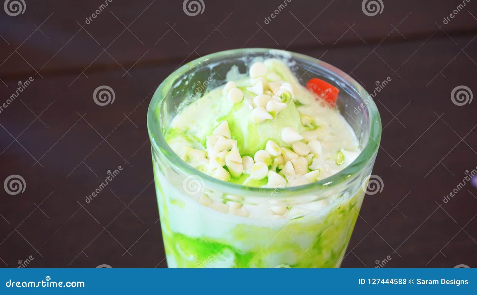 Pista faluda shake stock photo. Image of cool, chipsn - 127444588