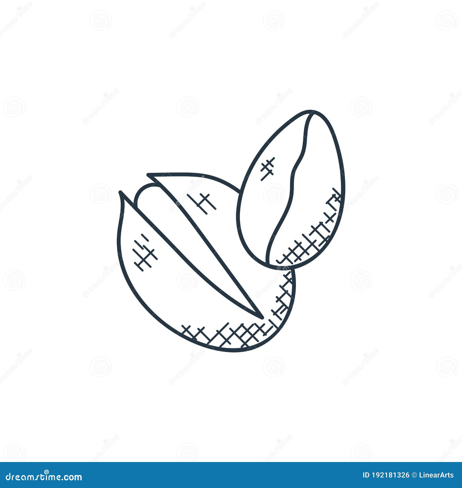 Pistachio Icon Vector from Food Concept. Thin Line Illustration of ...