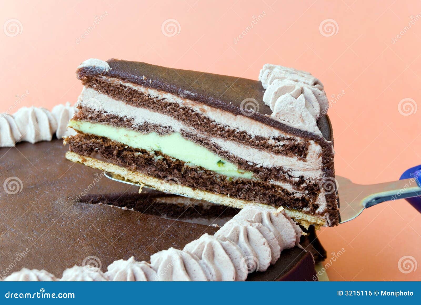 Pistachio-marzipan.chocolate P Stock Photo - Image of eating, cake: 3215116
