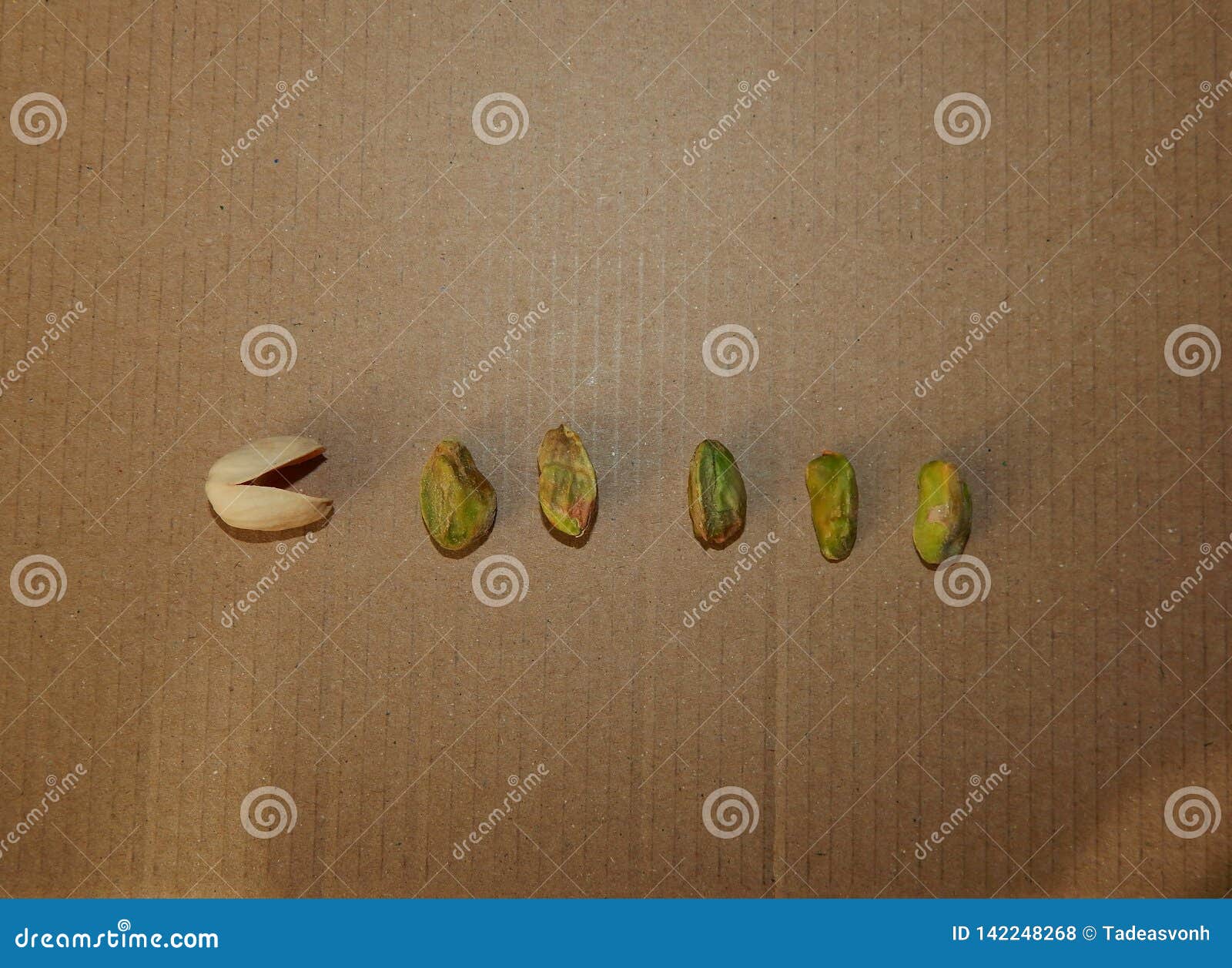 Pistachio Pac man stock photo. Image of home, close - 142248268