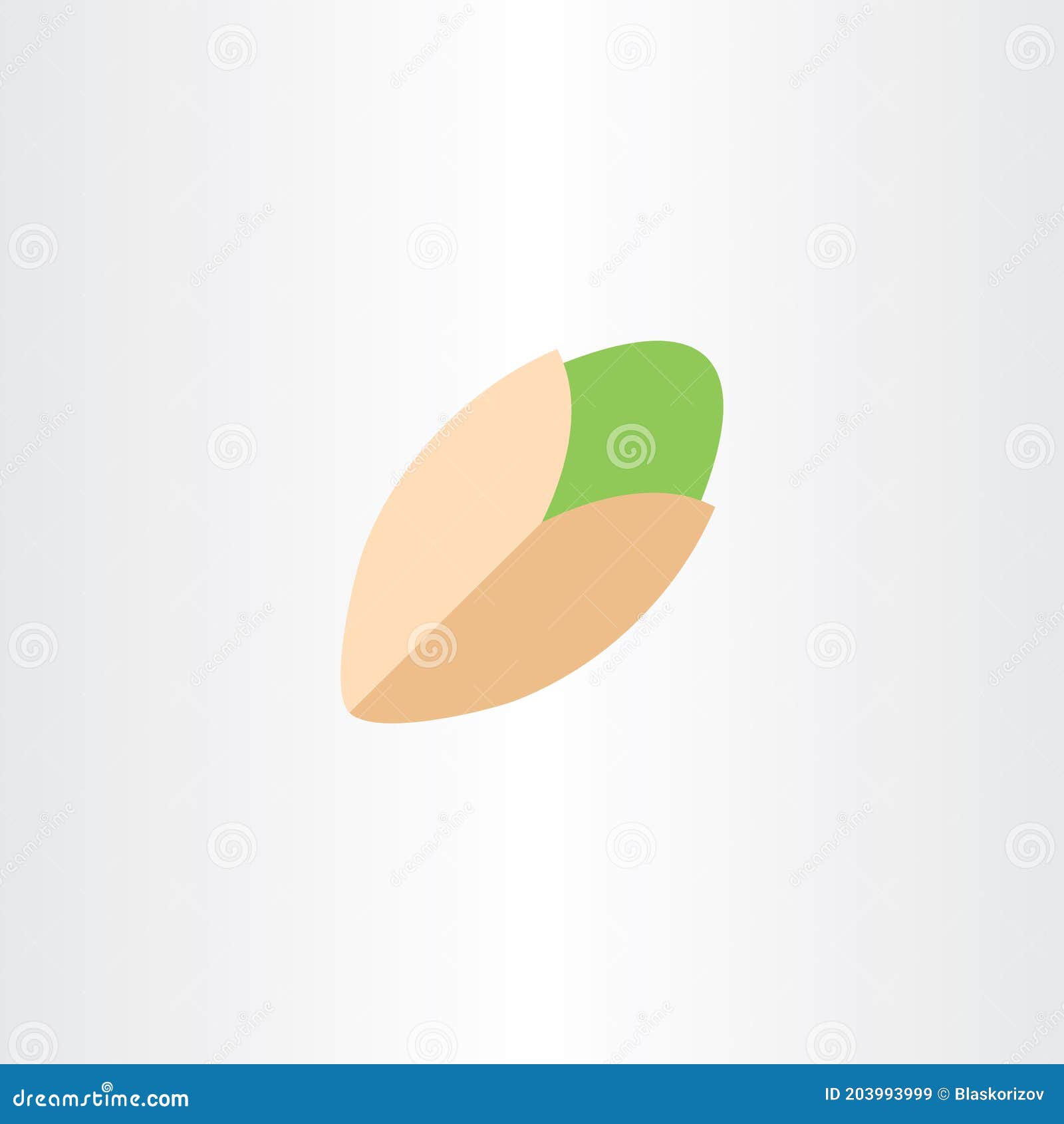 Pistachio Nut Logo. Round Linear Of Pistachios Cartoon Vector | CartoonDealer.com #182627261