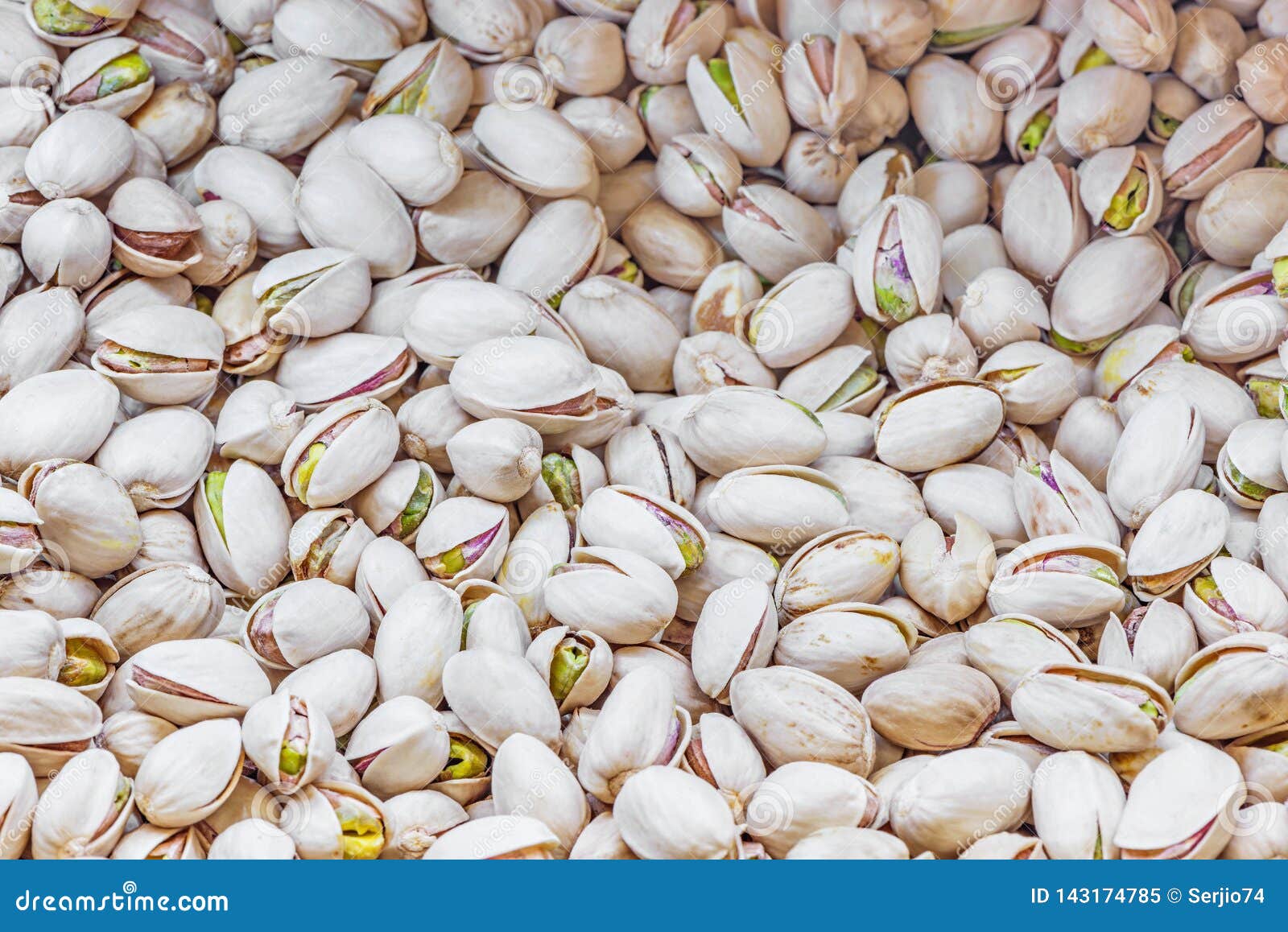 Pistachios in the box. stock image. Image of market - 143174785