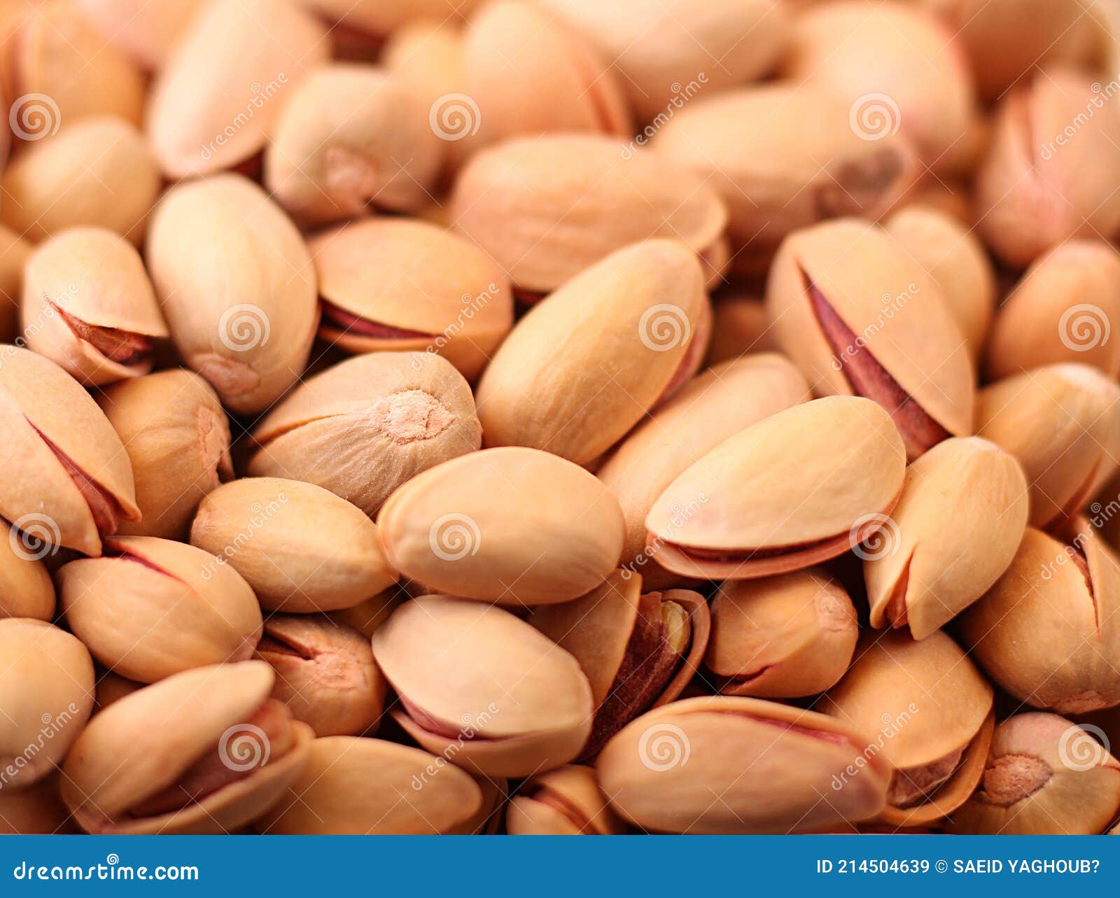 Pistachios in Open and Smiling and Coarse Stock Image - Image of ...