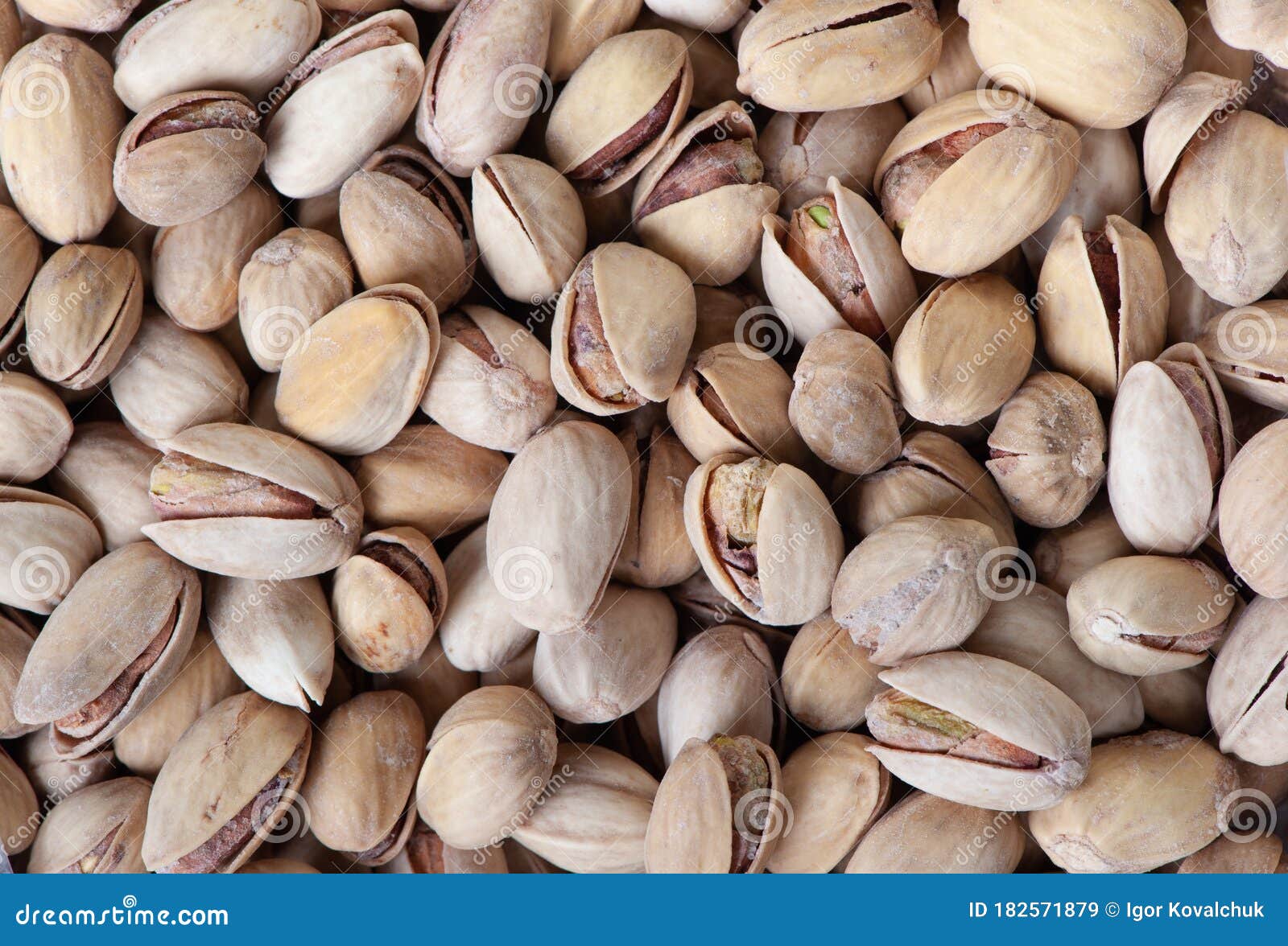 Pistachios with shell stock image. Image of detail, background - 182571879
