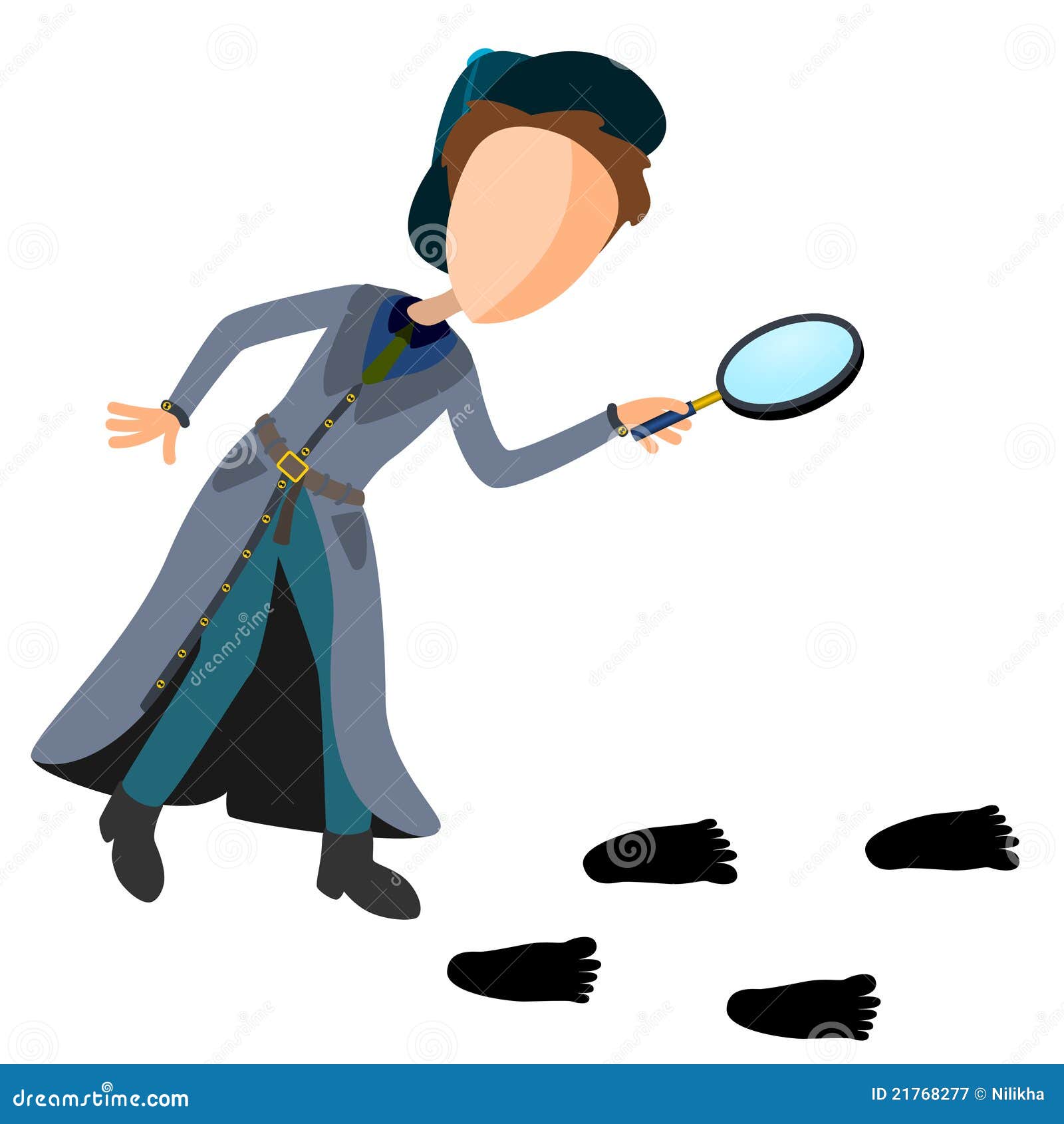 Pistas stock de ilustración. Ilustración de hombre, hallazgo - 21768277