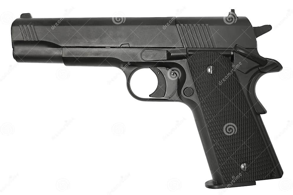 Pistol stock photo. Image of army, ammo, object, closeup - 21981044