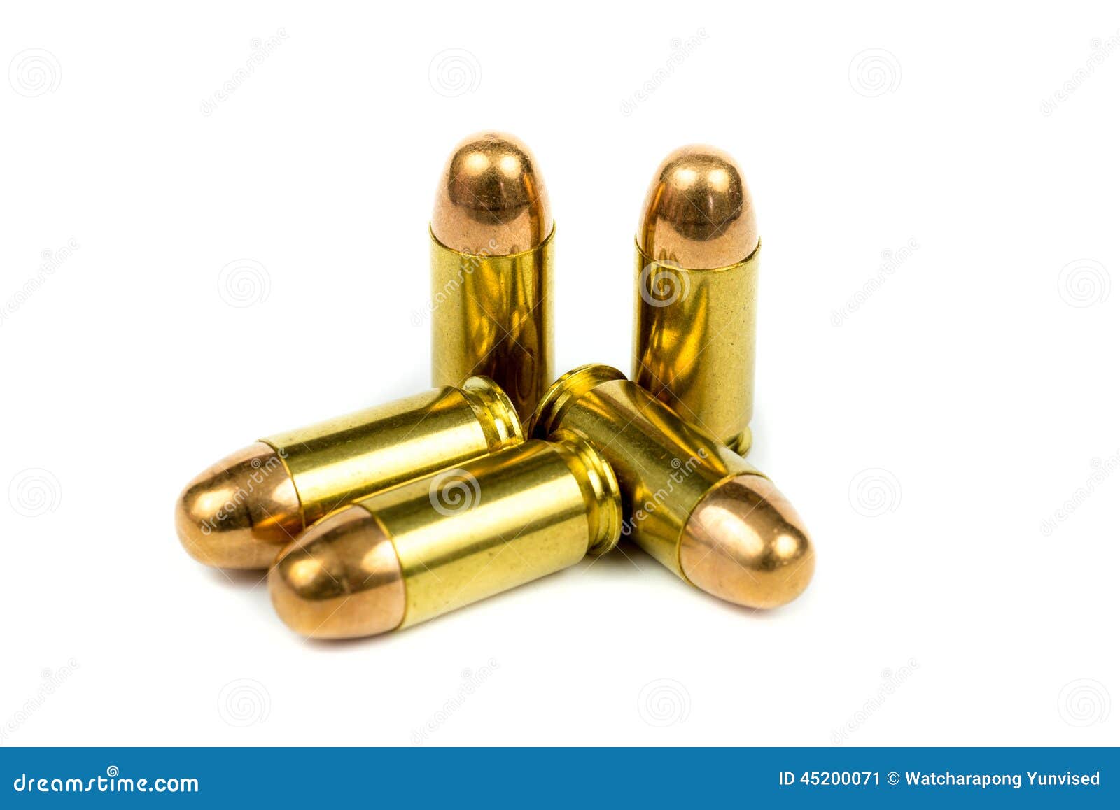 Pistol and bullet stock image. Image of security, ammunition - 45200071