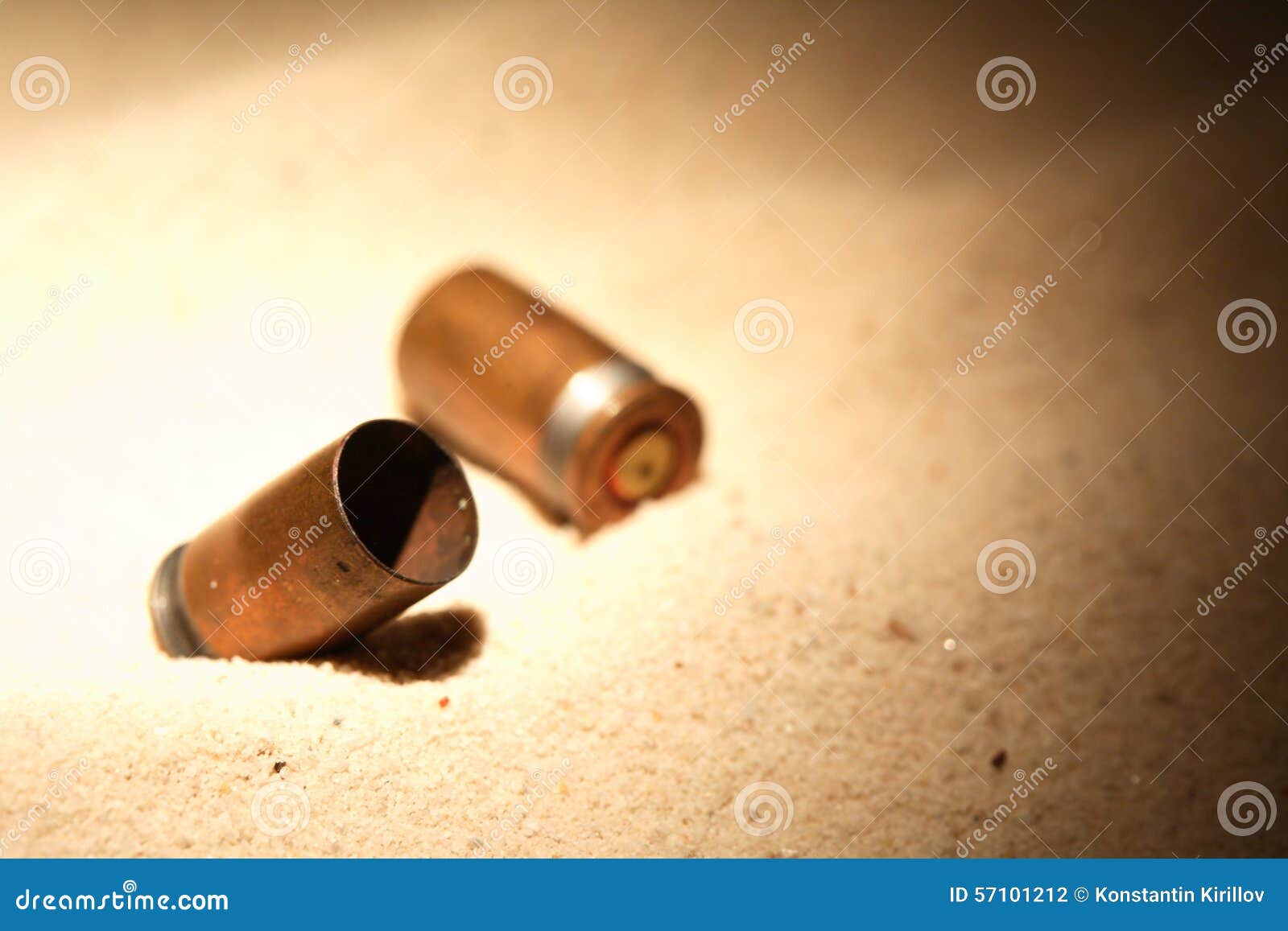 Pistol Cartridges stock photo. Image of single, shell - 57101212