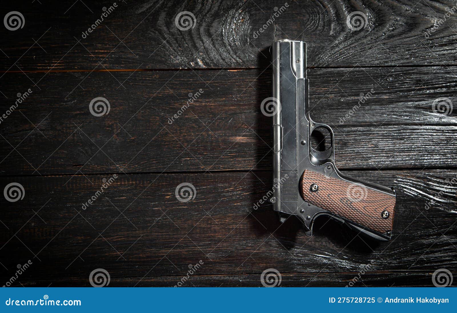 Gun On Table Wallpaper