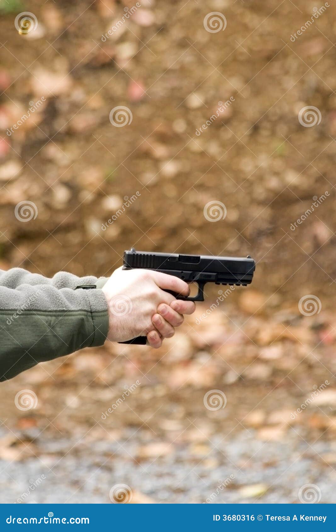 Pistol, Fired stock photo. Image of discharge, pistols - 3680316