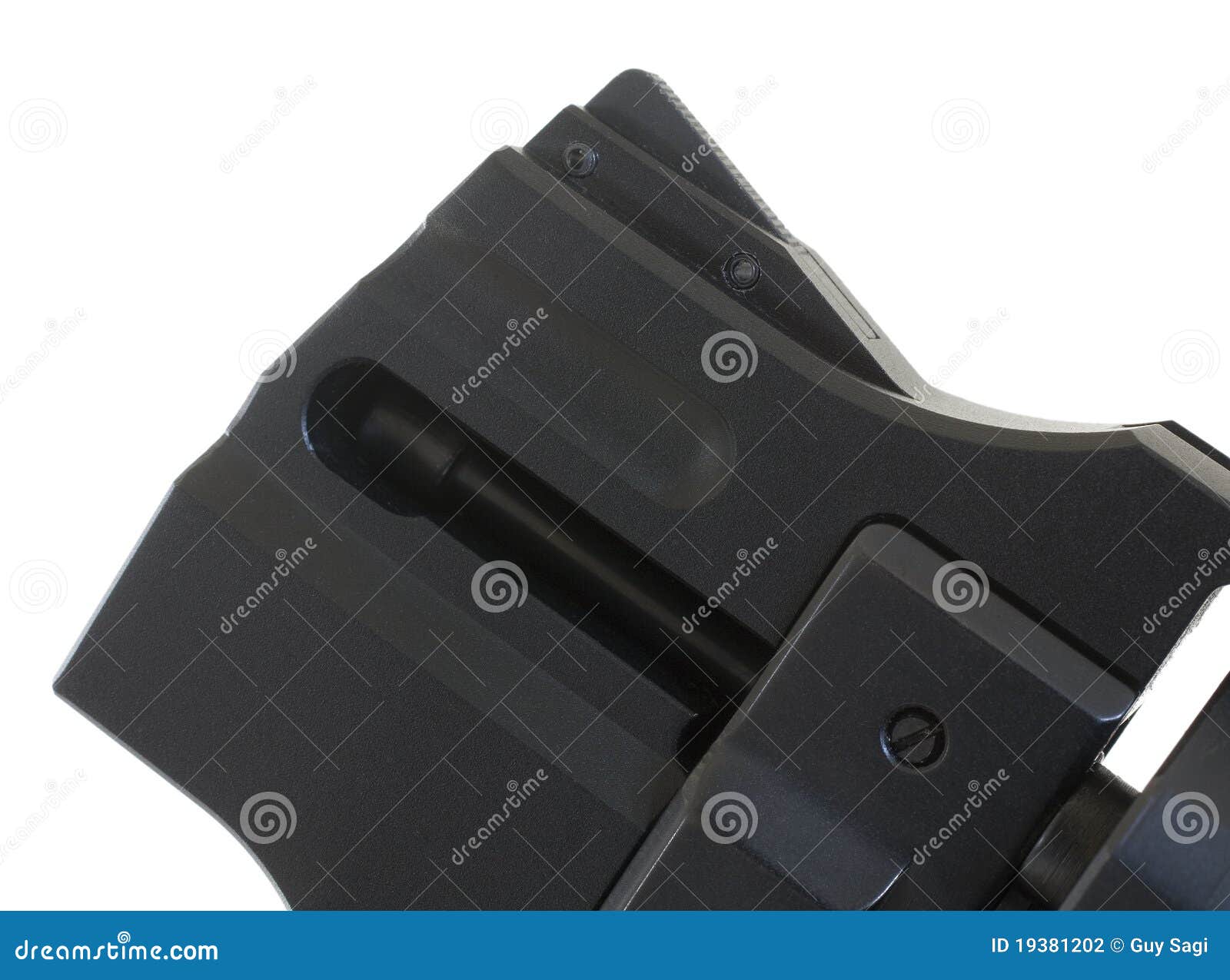 Pistol front sight stock photo. Image of muzzle, white - 19381202