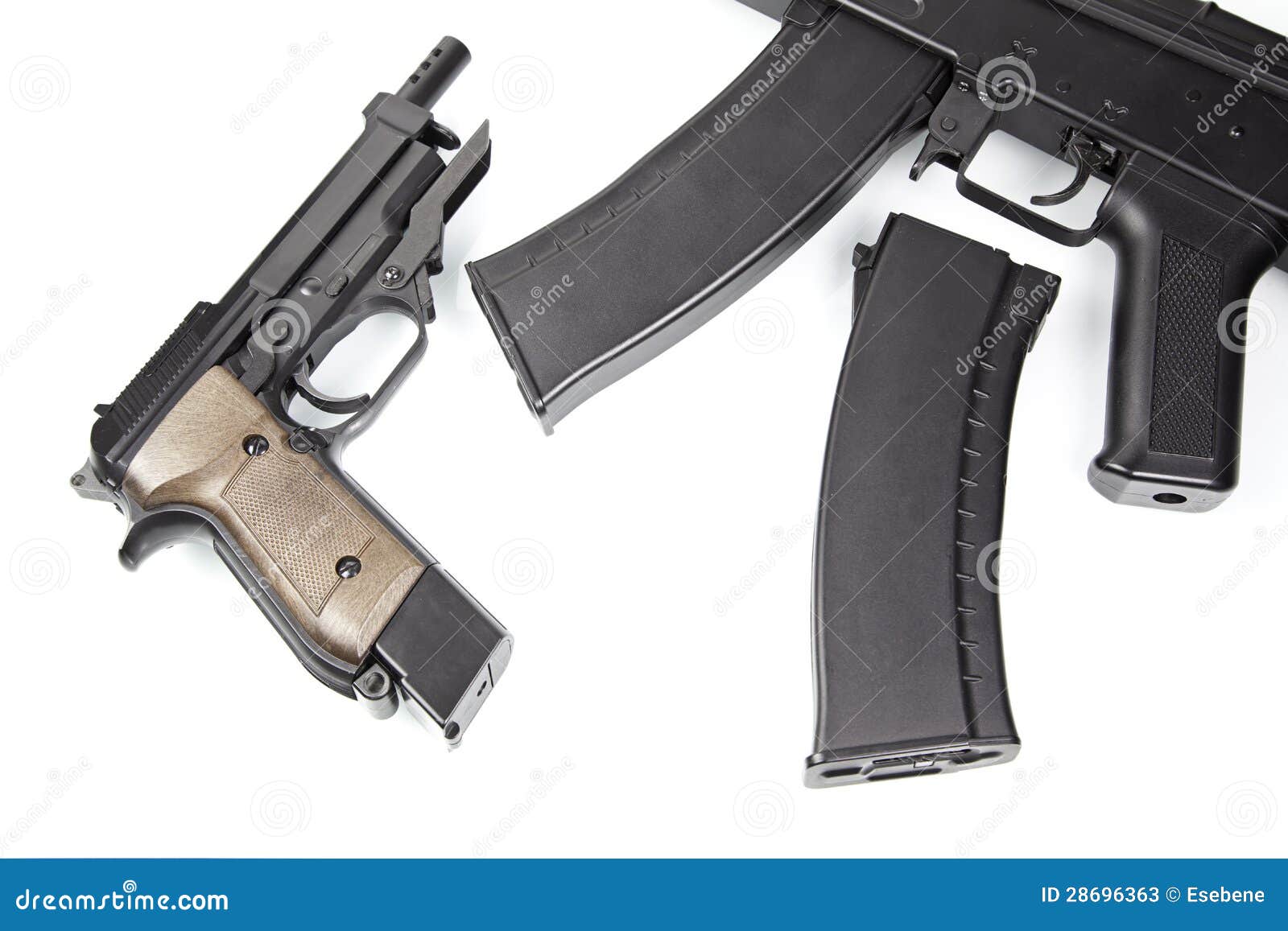 Pistol And Machine Gun Stock Image | CartoonDealer.com #28696363