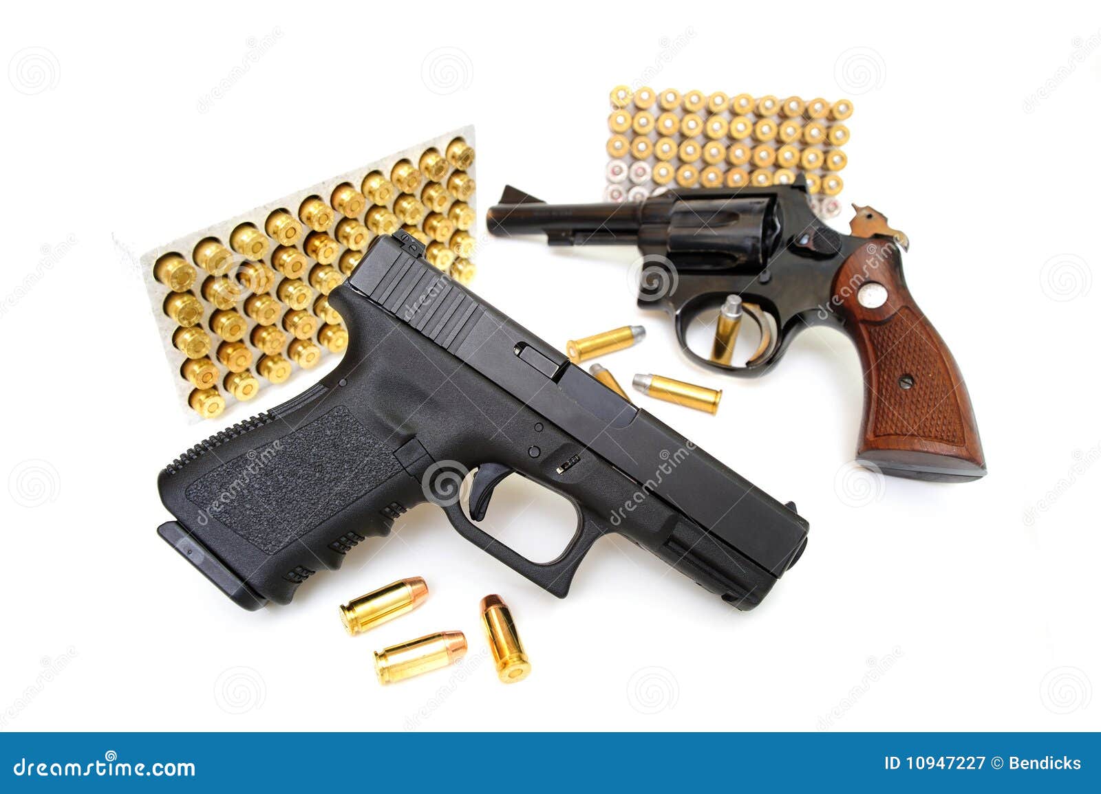 Pistol and Revolver stock image. Image of object, clip - 10947227