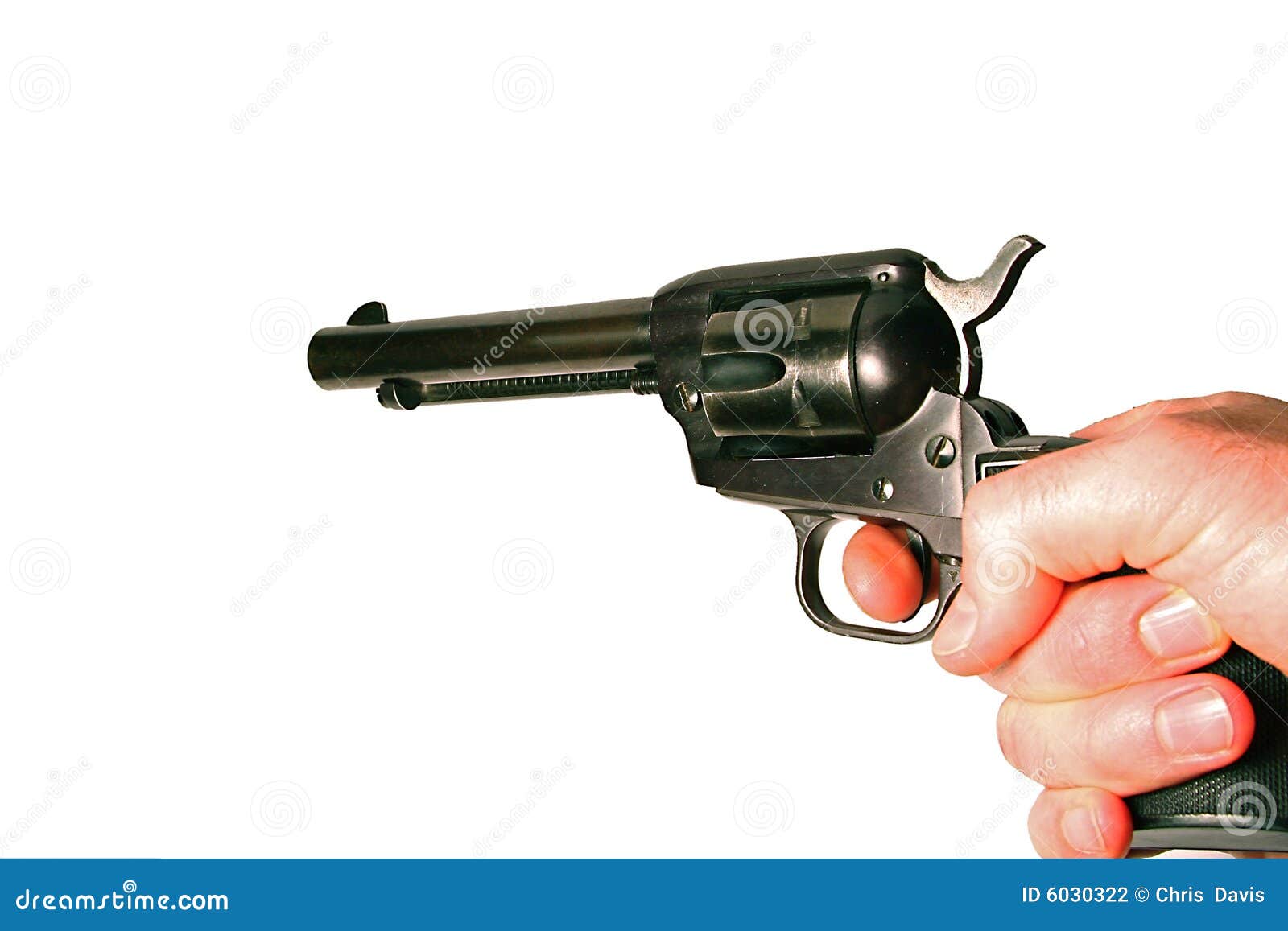 Pistol revolver stock photo. Image of aiming, metal, gunman - 6030322