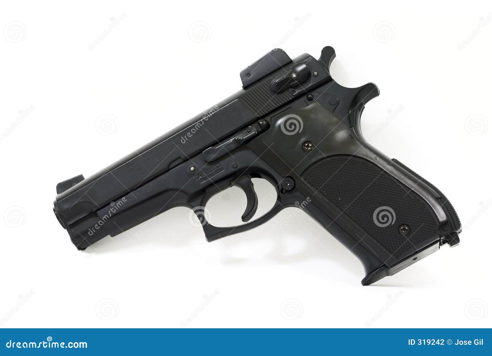 Pistol Side stock photo. Image of terror, firearm, glock - 319242