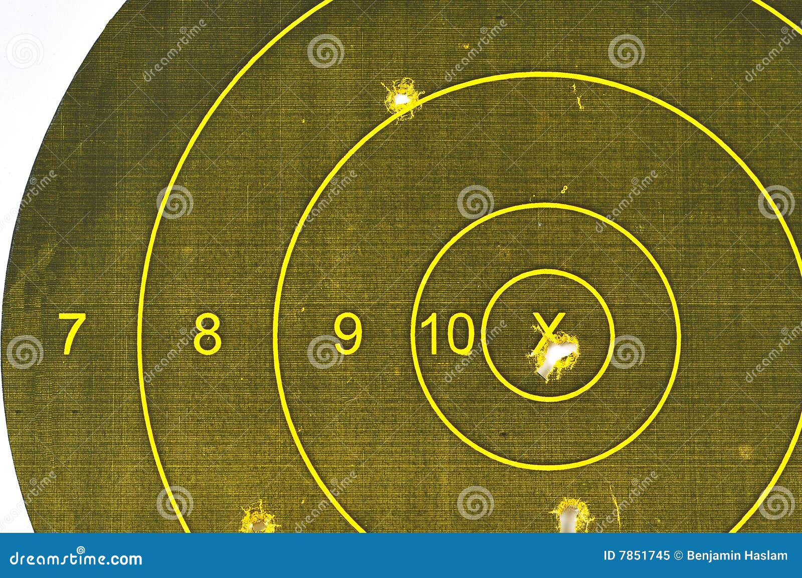 Pistol Target stock image. Image of bullseye, shell, munition - 7851745