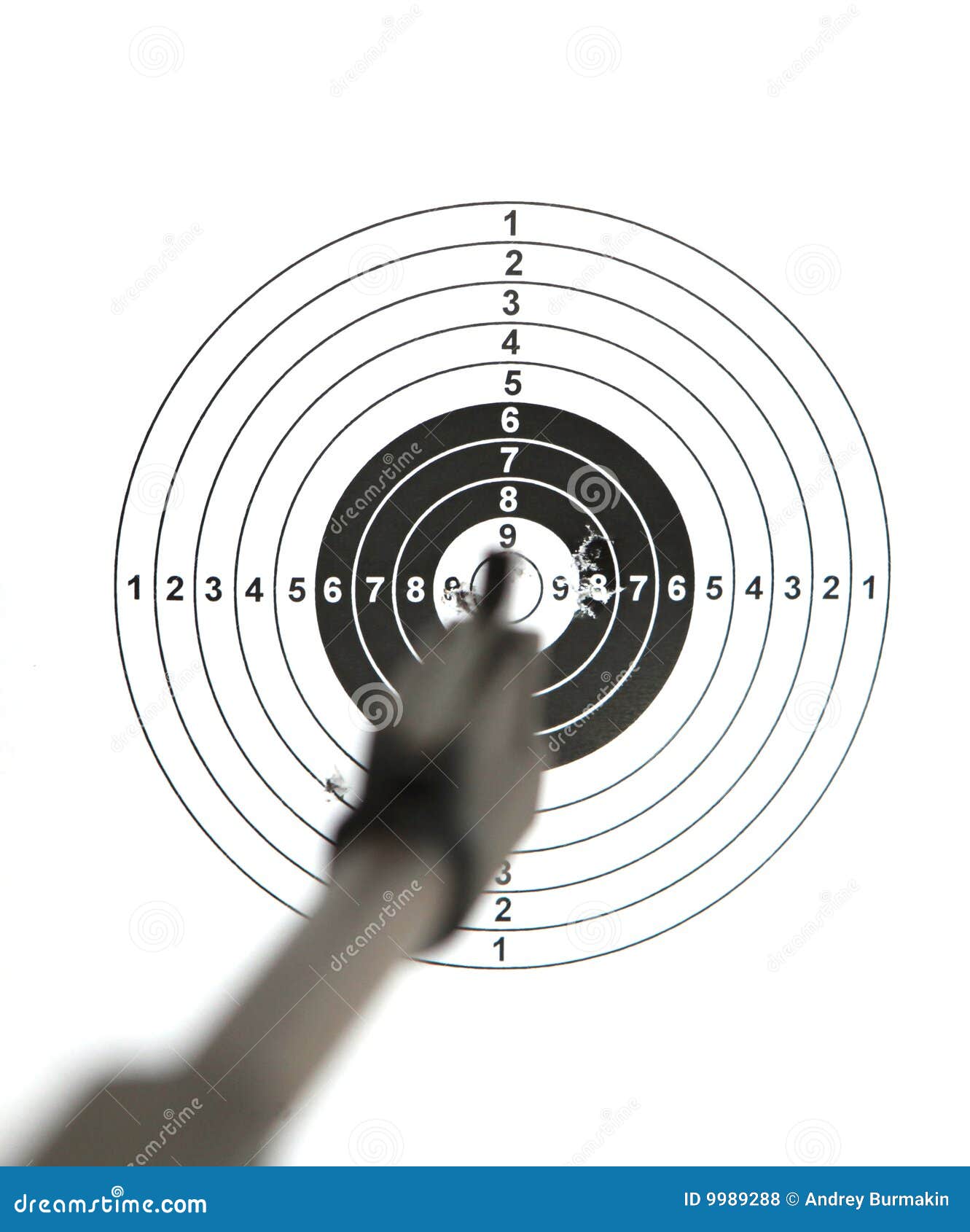 Pistol and target stock photo. Image of danger, abstract - 9989288