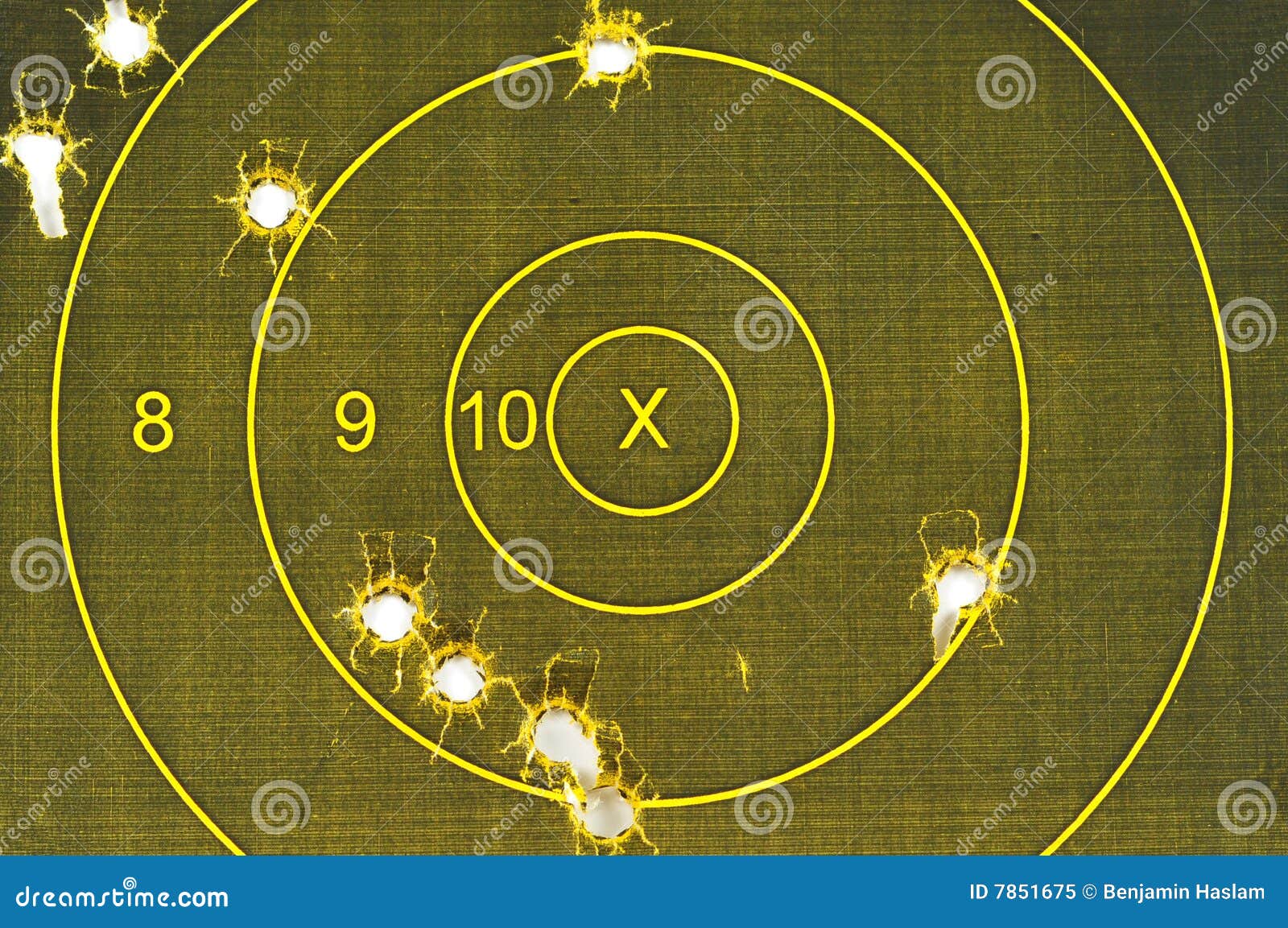 Pistol Target - Off Target stock image. Image of target - 7851675