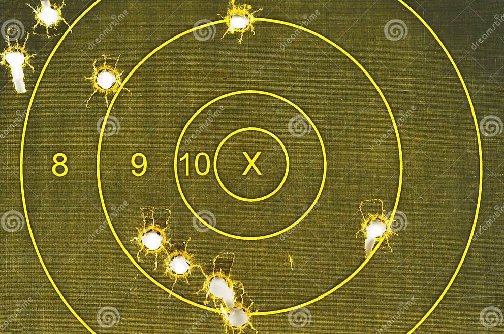 Pistol Target - Off Target stock image. Image of target - 7851675
