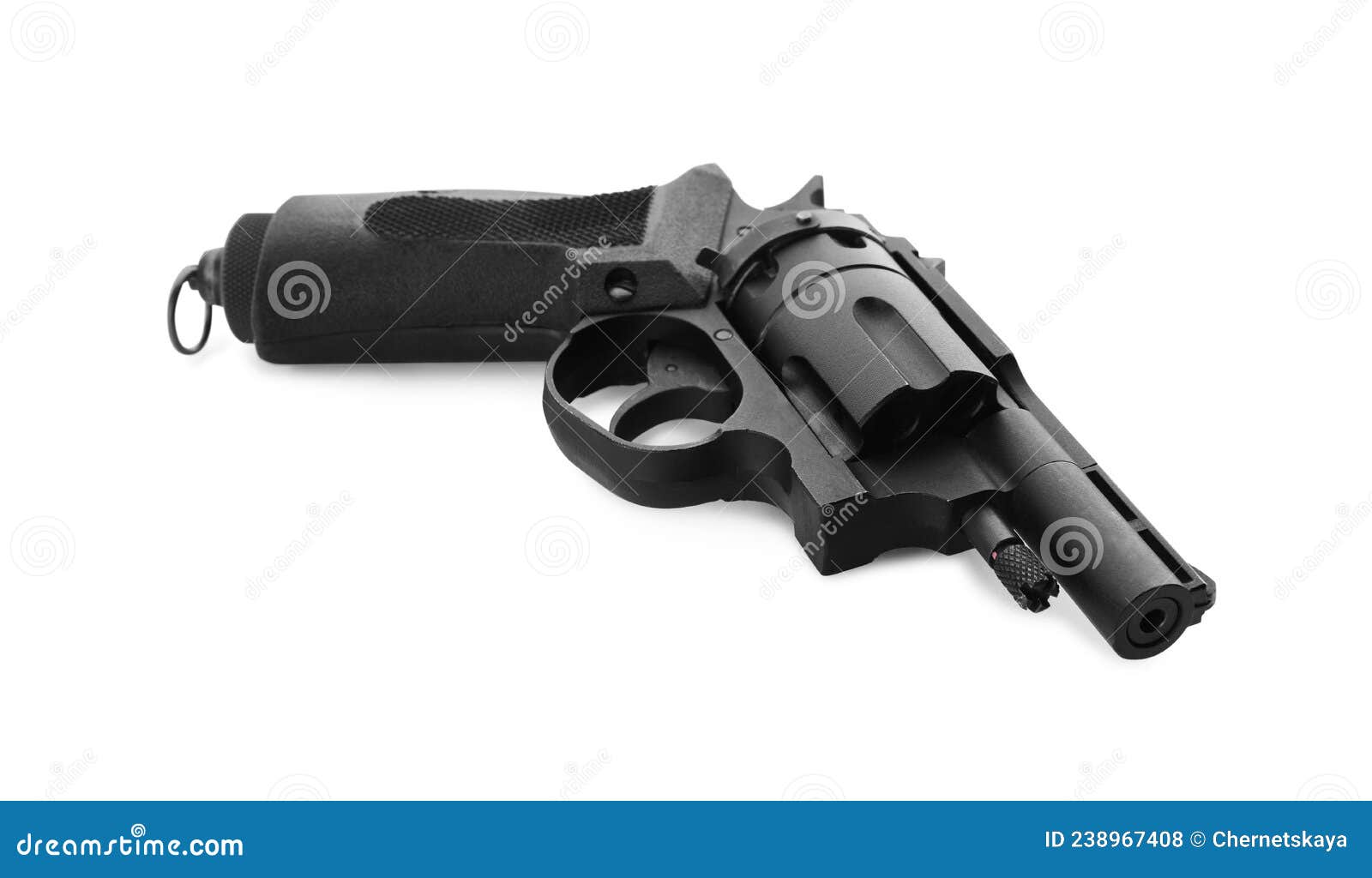 Pistola Negra Aislada En Blanco. Arma Moderna Foto de archivo - Imagen ...