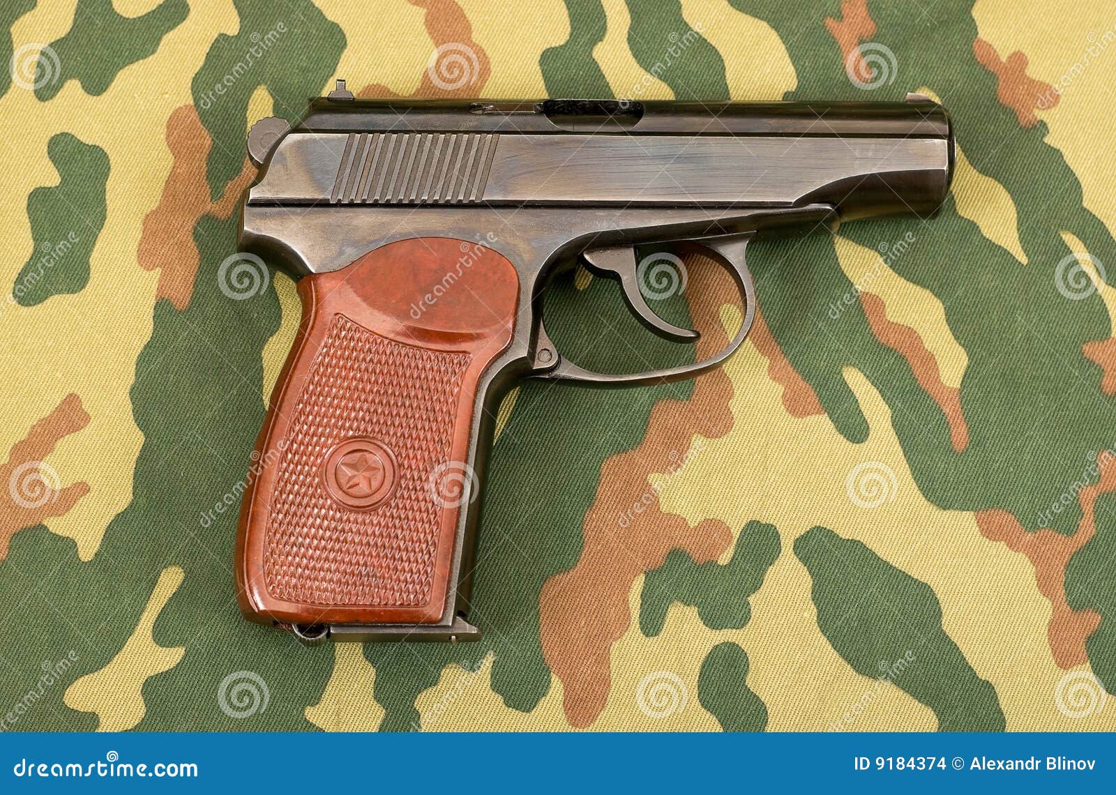 Pistolet du Russe 9mm photo stock. Image du armée, agrafe - 9184374