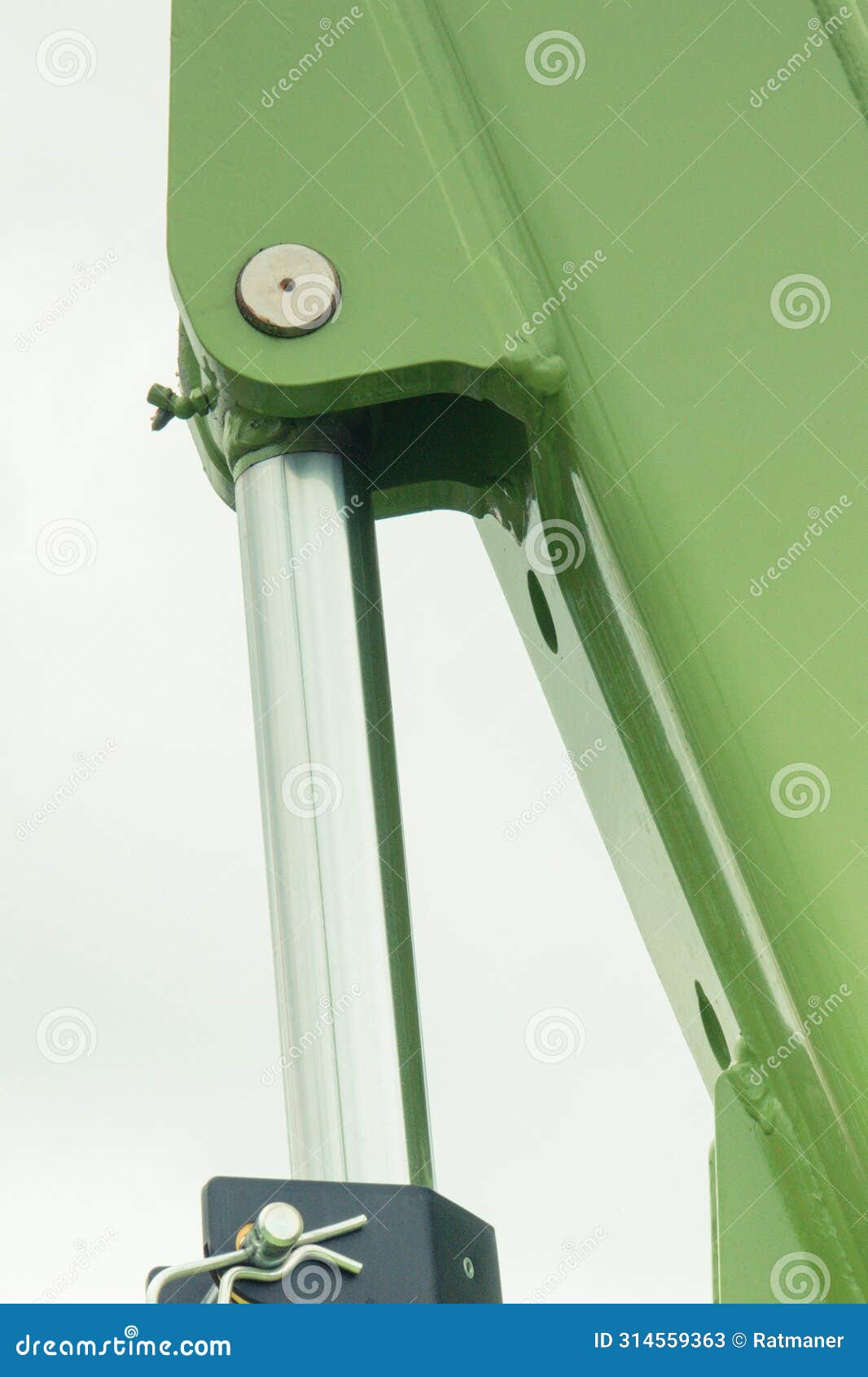 Green Pneumatic Valve On The Pipeline Royalty-Free Stock Image ...