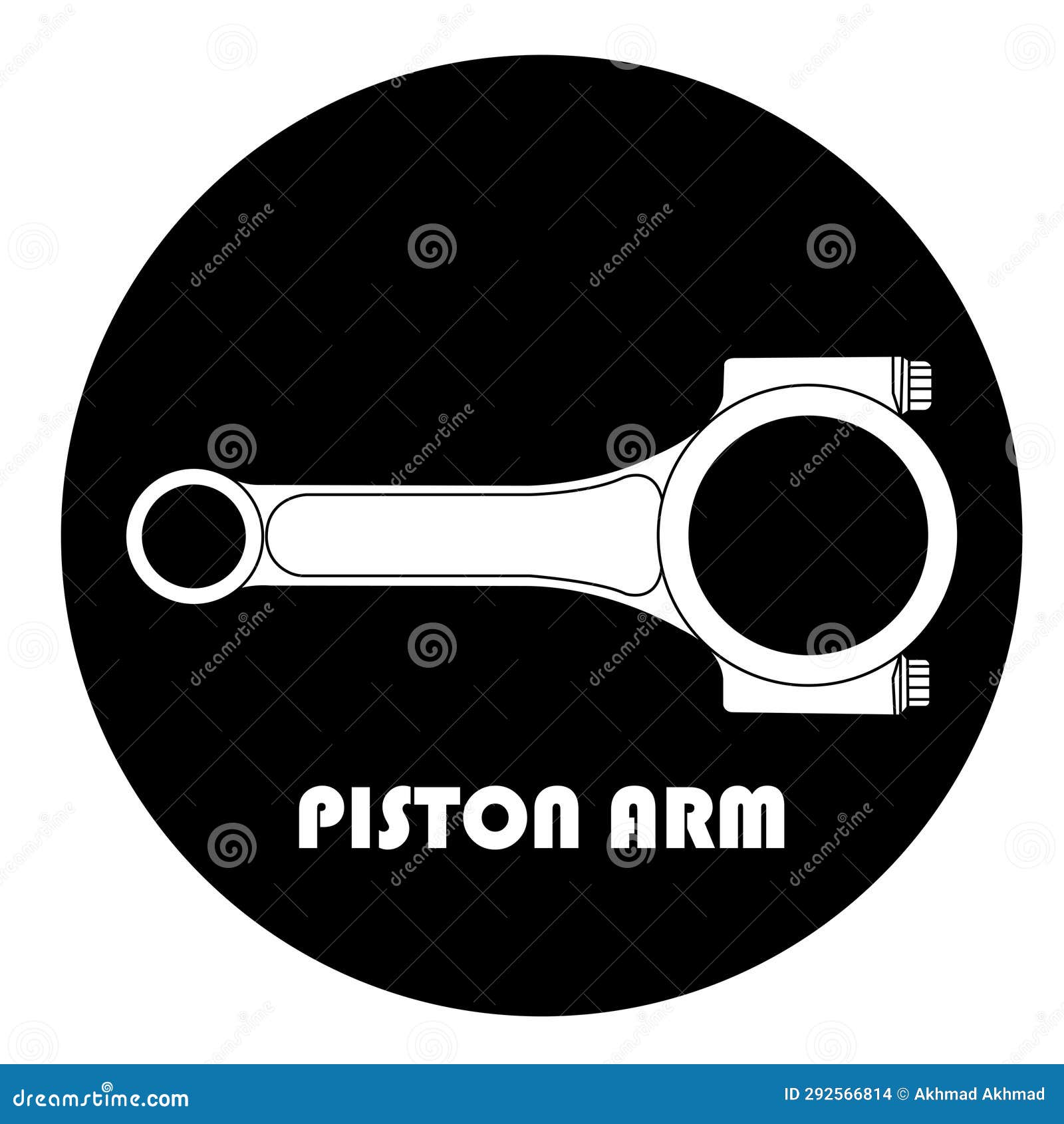 Piston arm icon stock vector. Illustration of automotive - 292566814