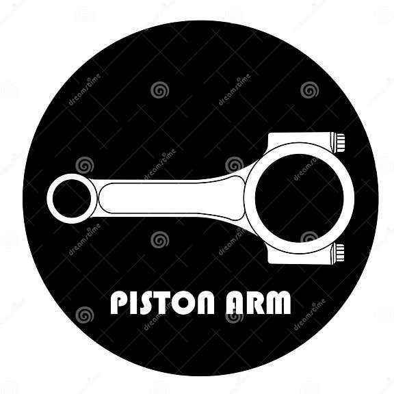 Piston arm icon stock vector. Illustration of automotive - 292566814