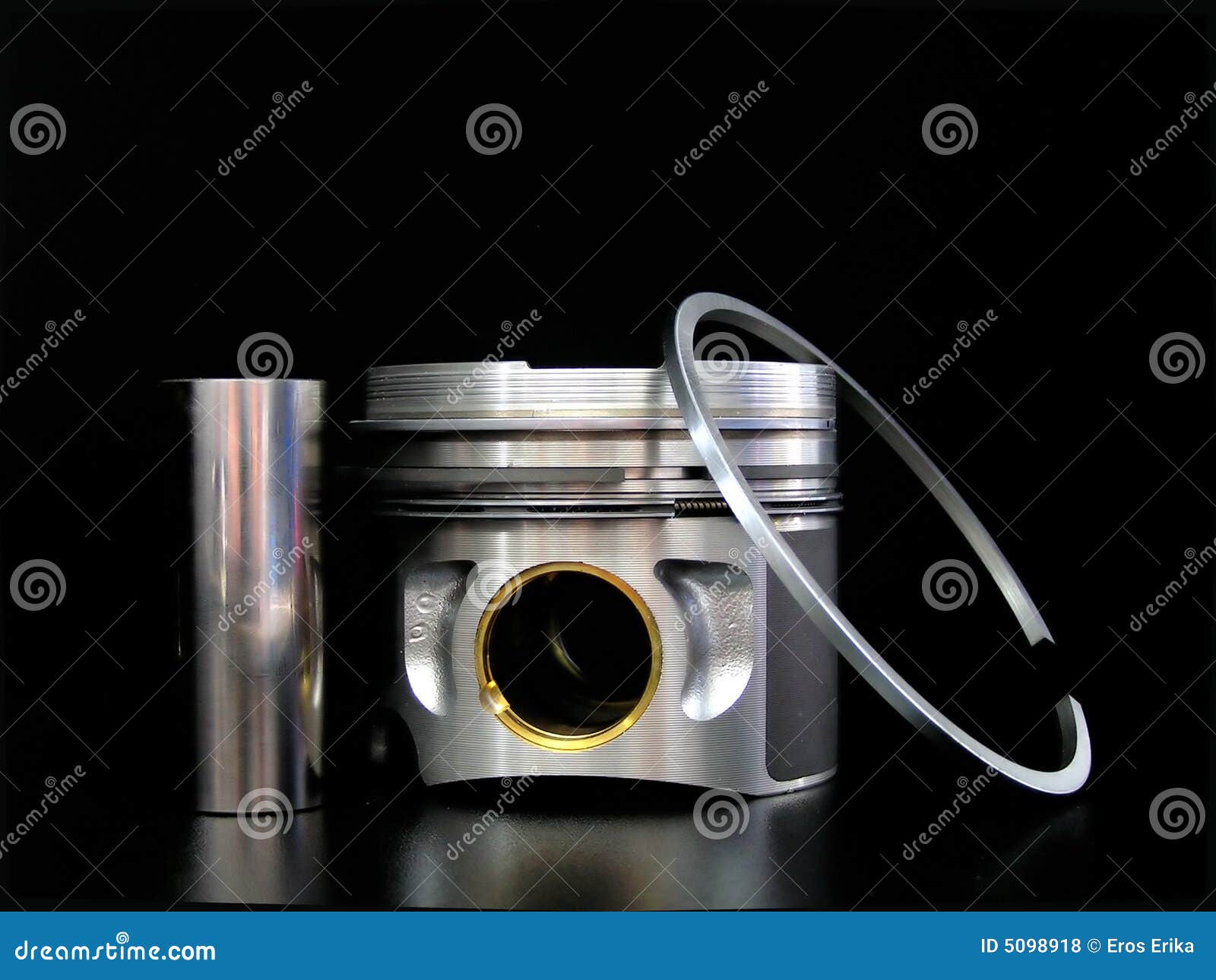 Piston, Bolt and Piston Ring Stock Photo - Image of bolt, engine: 5098918
