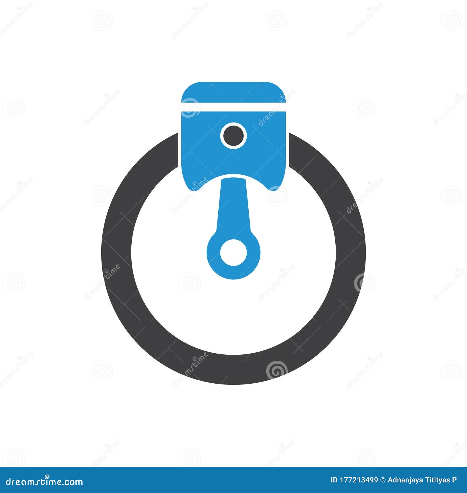 Piston Circle Design Symbol Vector Stock Vector - Illustration of ...