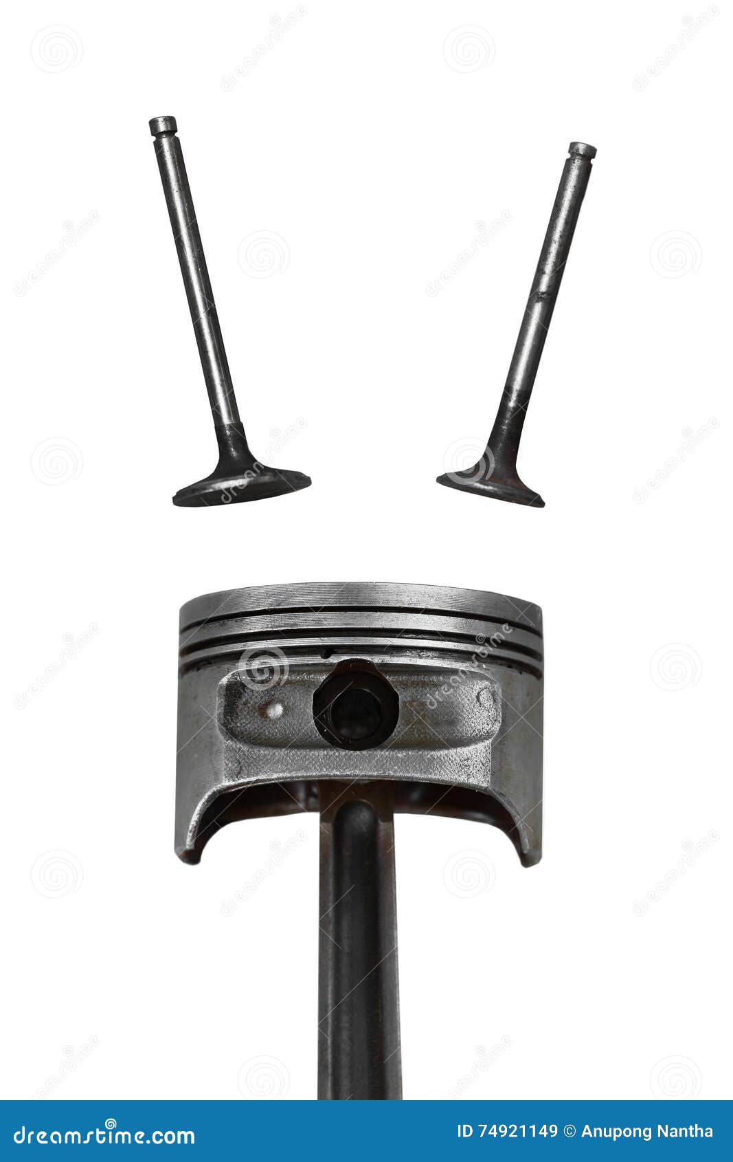 Piston of the Engine or the Machine, Piston and Rod Remove for Check ...