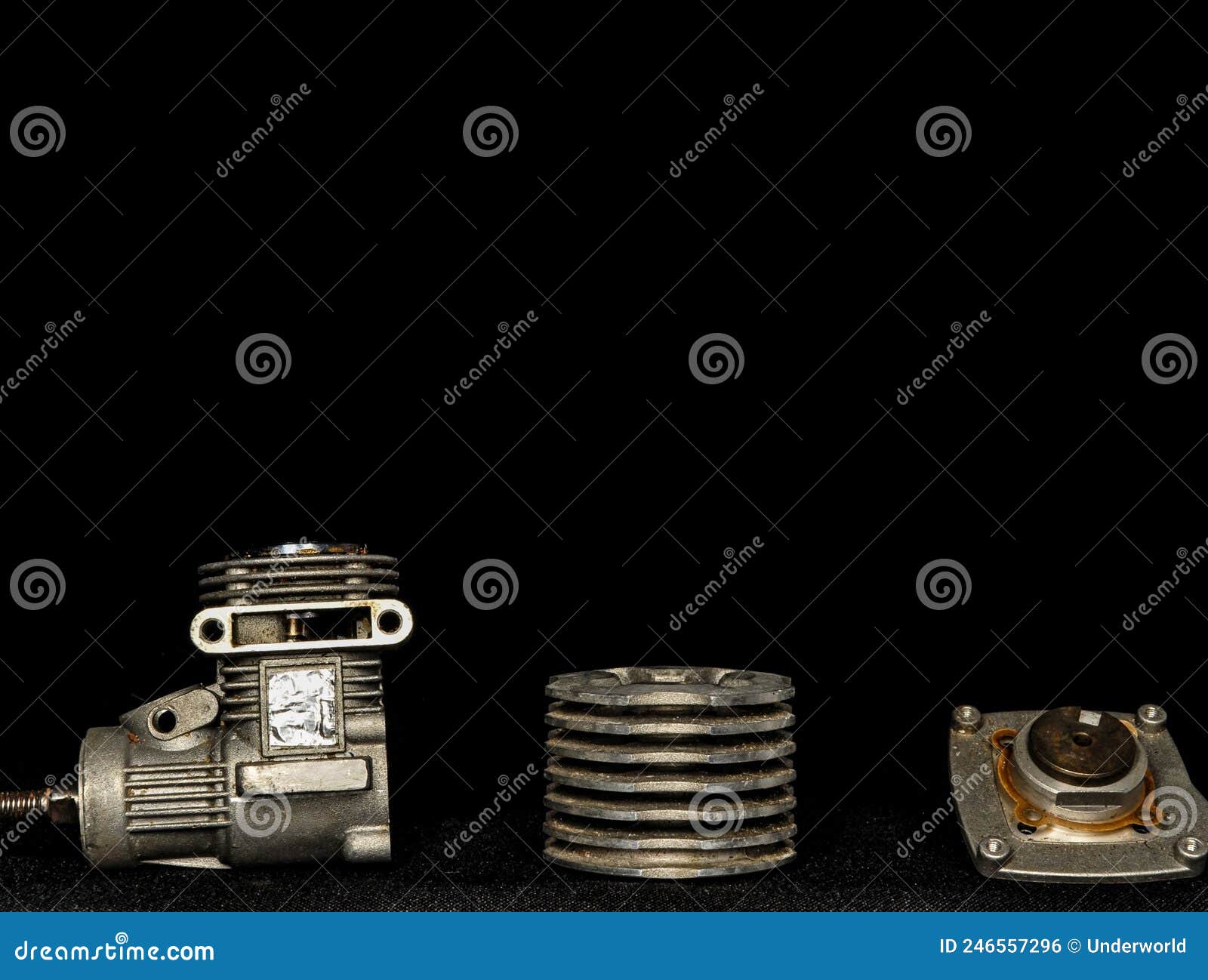 Piston Engine Motor 3d Model Stock Photo - Image of black, chrome ...