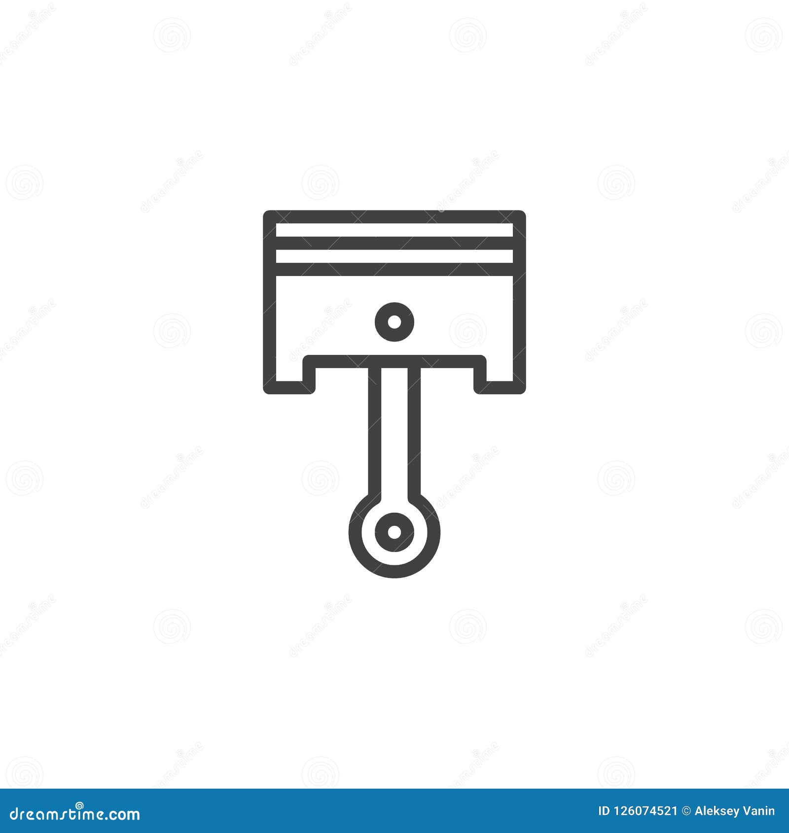 Car Engine Outline Icon Cartoon Vector | CartoonDealer.com #79373451