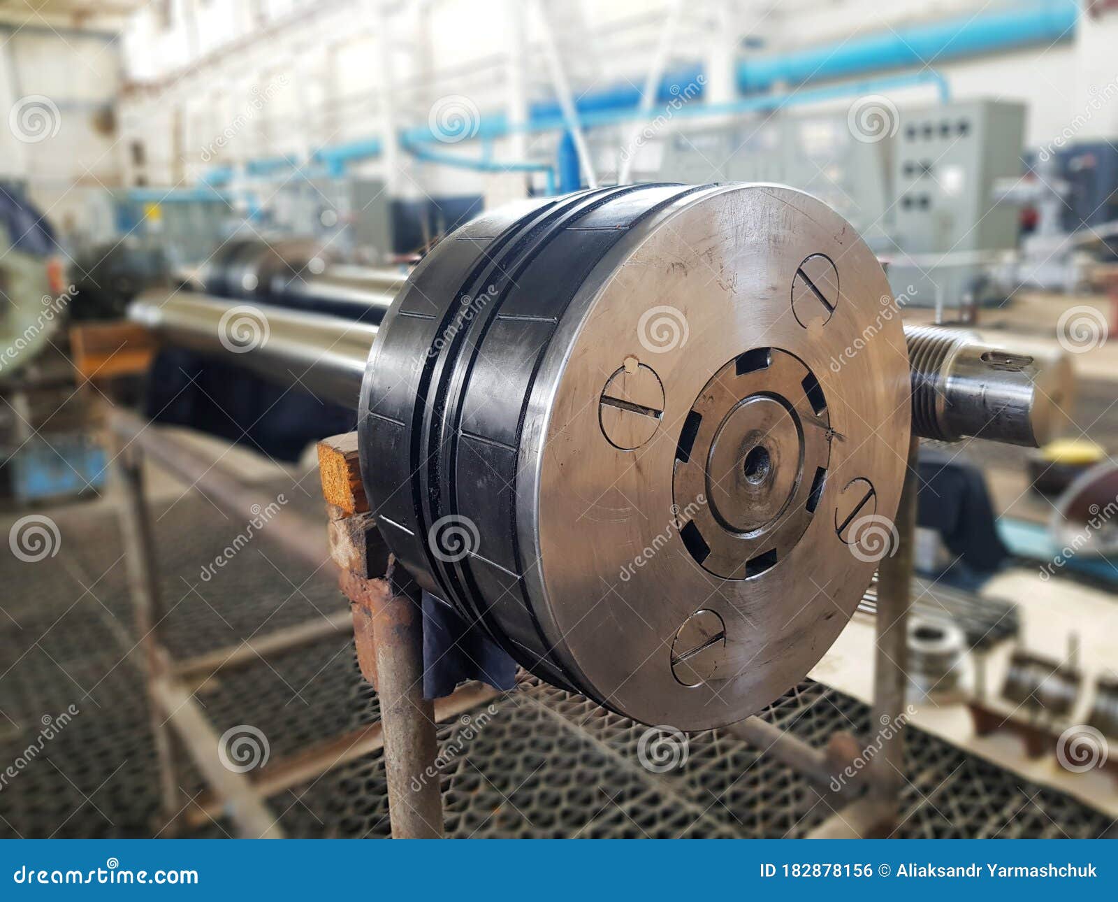 Piston for Gas Compression in the Compresso Stock Photo - Image of ...